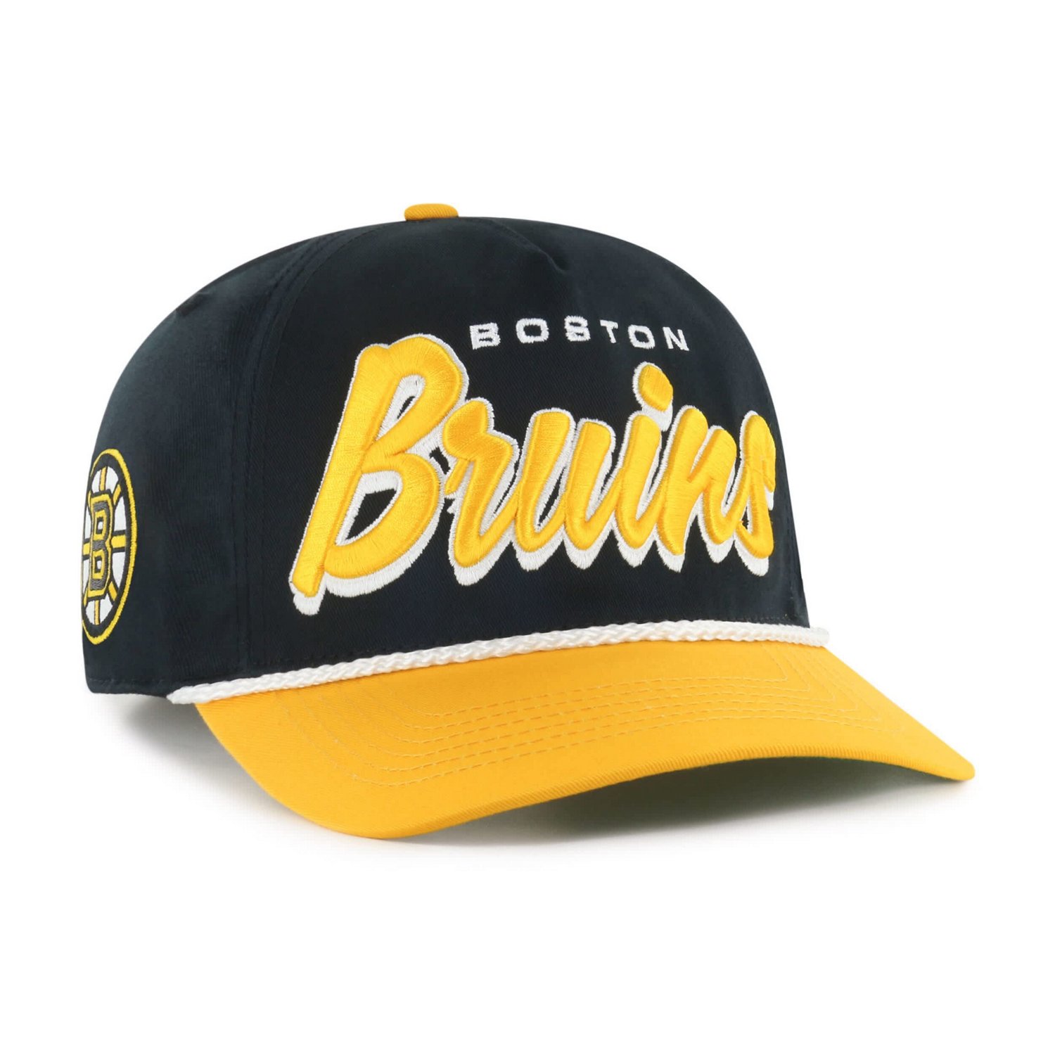 '47 Gold Boston Bruins Dropshadow Rope Hitch Adjustable Hat | Academy