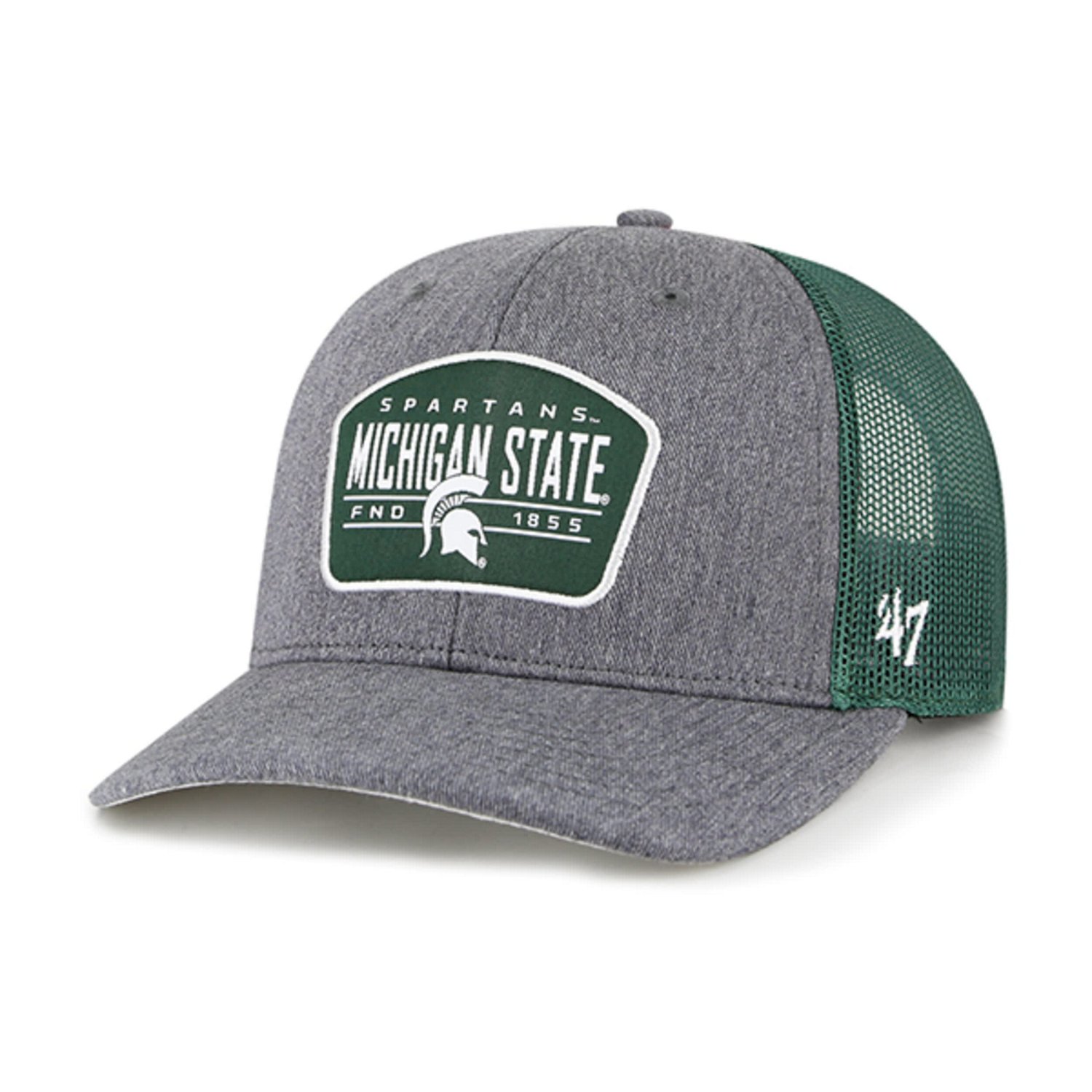 '47 Michigan State Spartans Slate Trucker Snapback Hat | Academy