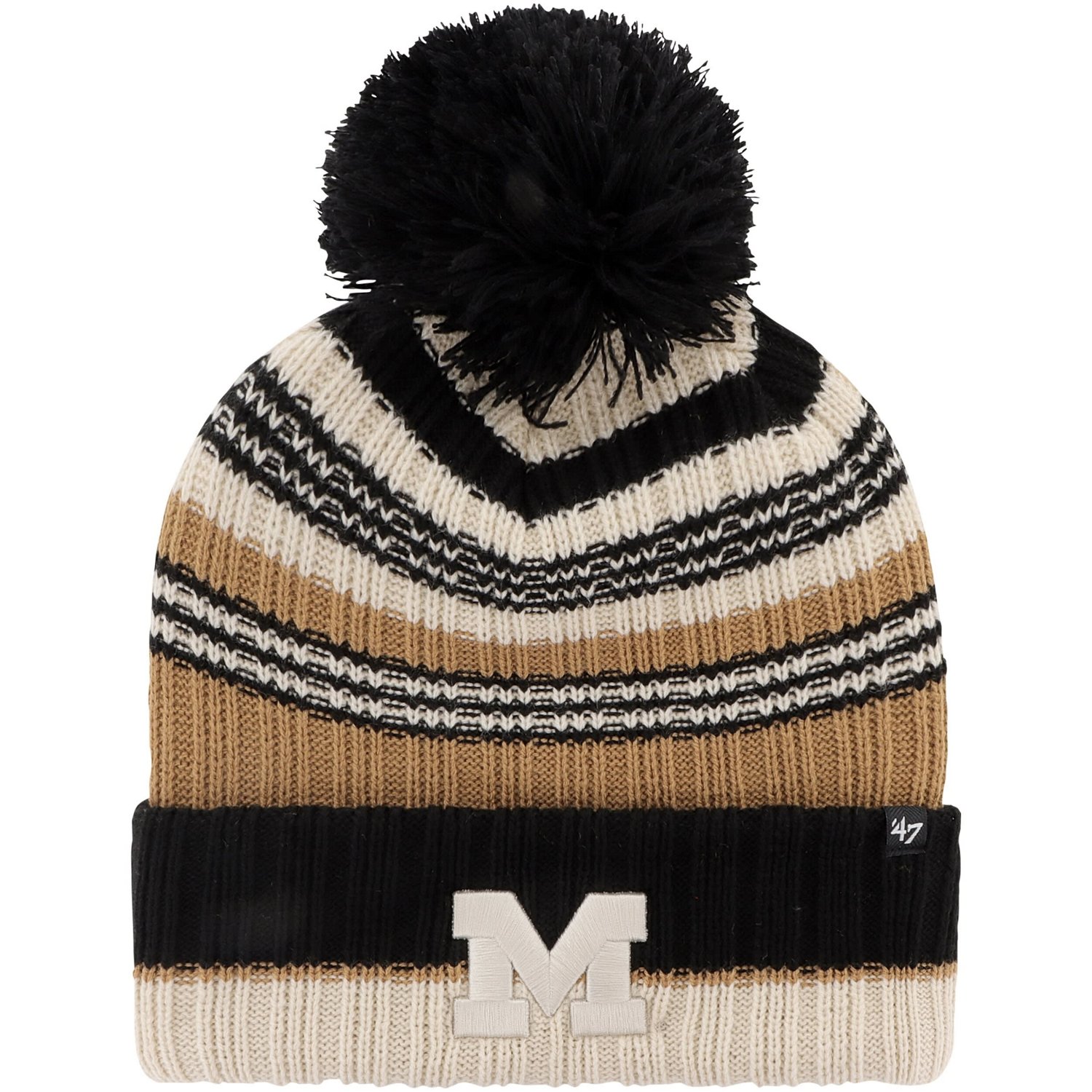 '47 Michigan Wolverines Barista Cuffed Knit Hat with Pom | Academy