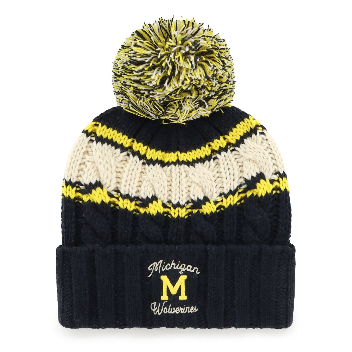 '47 Michigan Wolverines Emma Cuffed Knit Hat with Pom | Academy