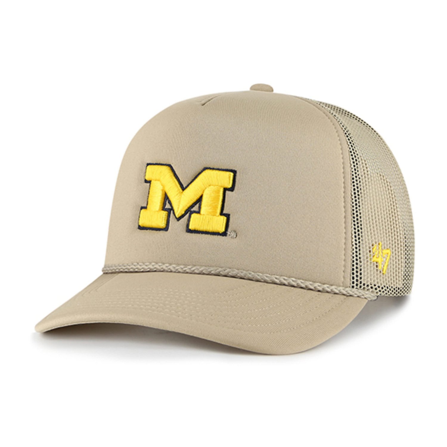 '47 Michigan Wolverines Foam Front Mesh Trucker Snapback Hat | Academy
