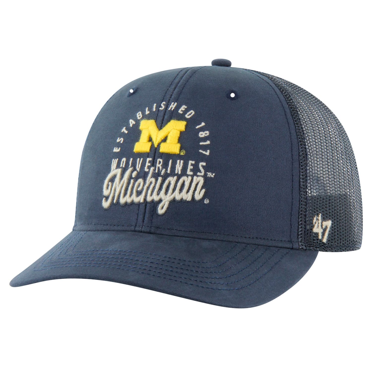'47 Michigan Wolverines Pitstop Trucker Adjustable Hat | Academy