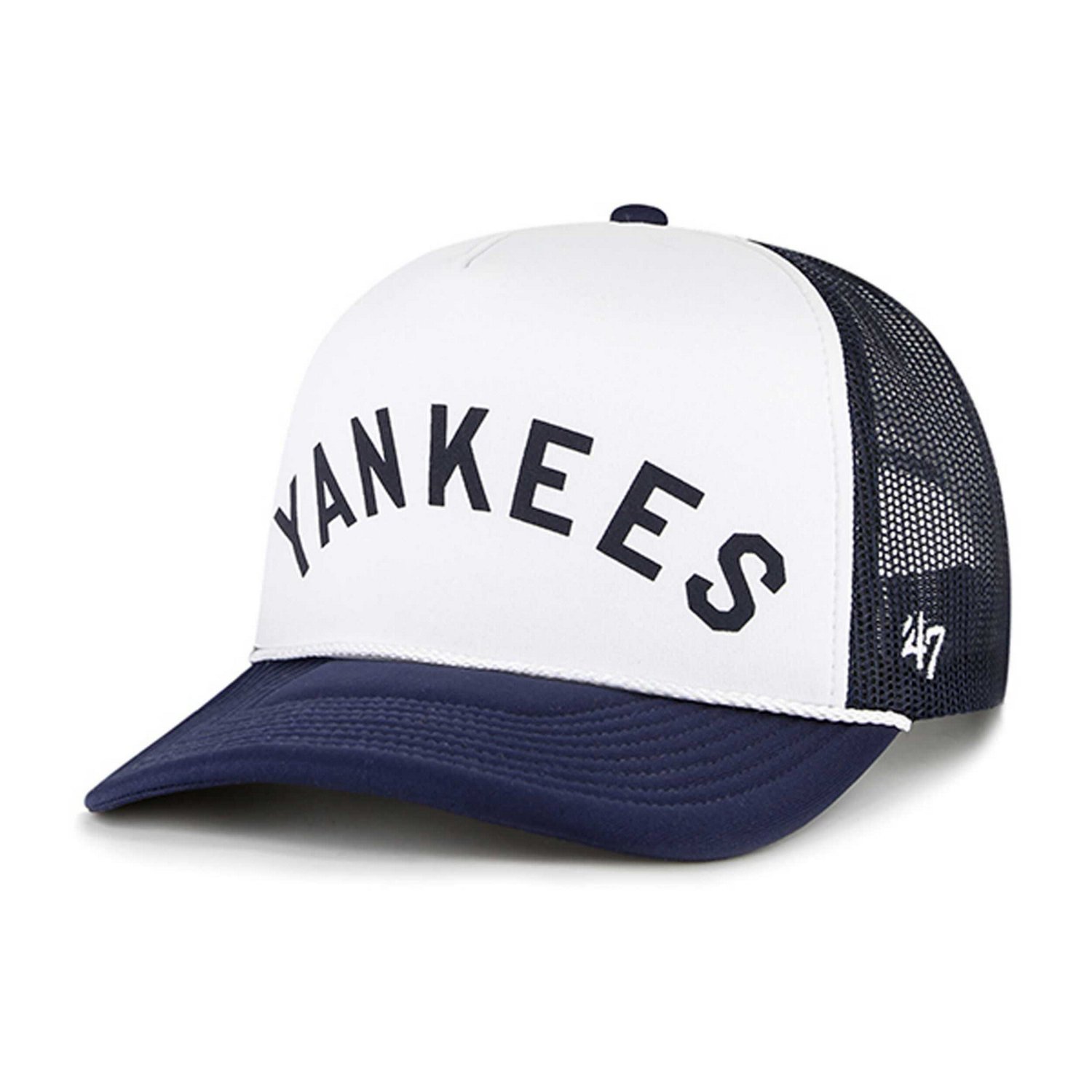 '47 New York Yankees Foam Front Script Trucker Snapback Hat | Academy