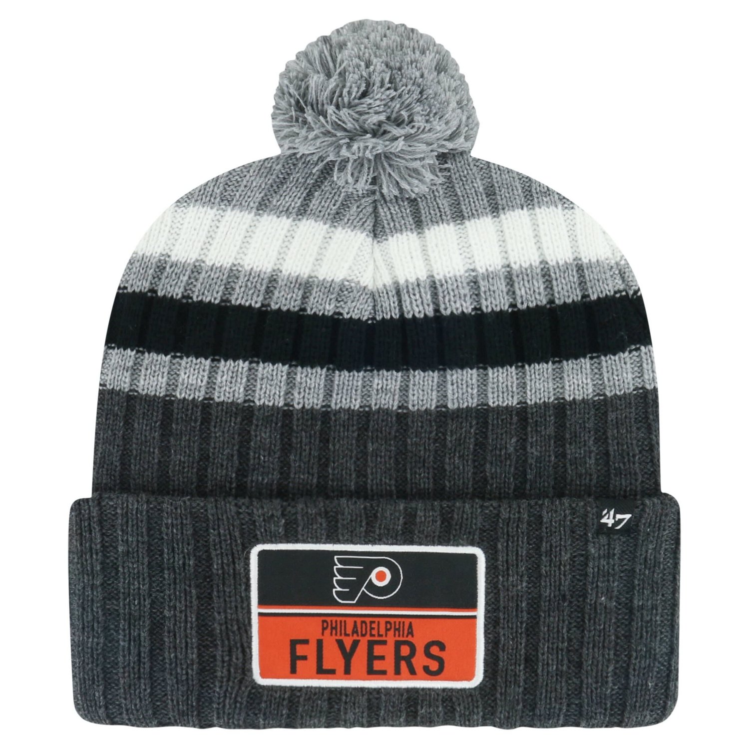 '47 Philadelphia Flyers Stack Patch Cuffed Knit Hat with Pom | Academy