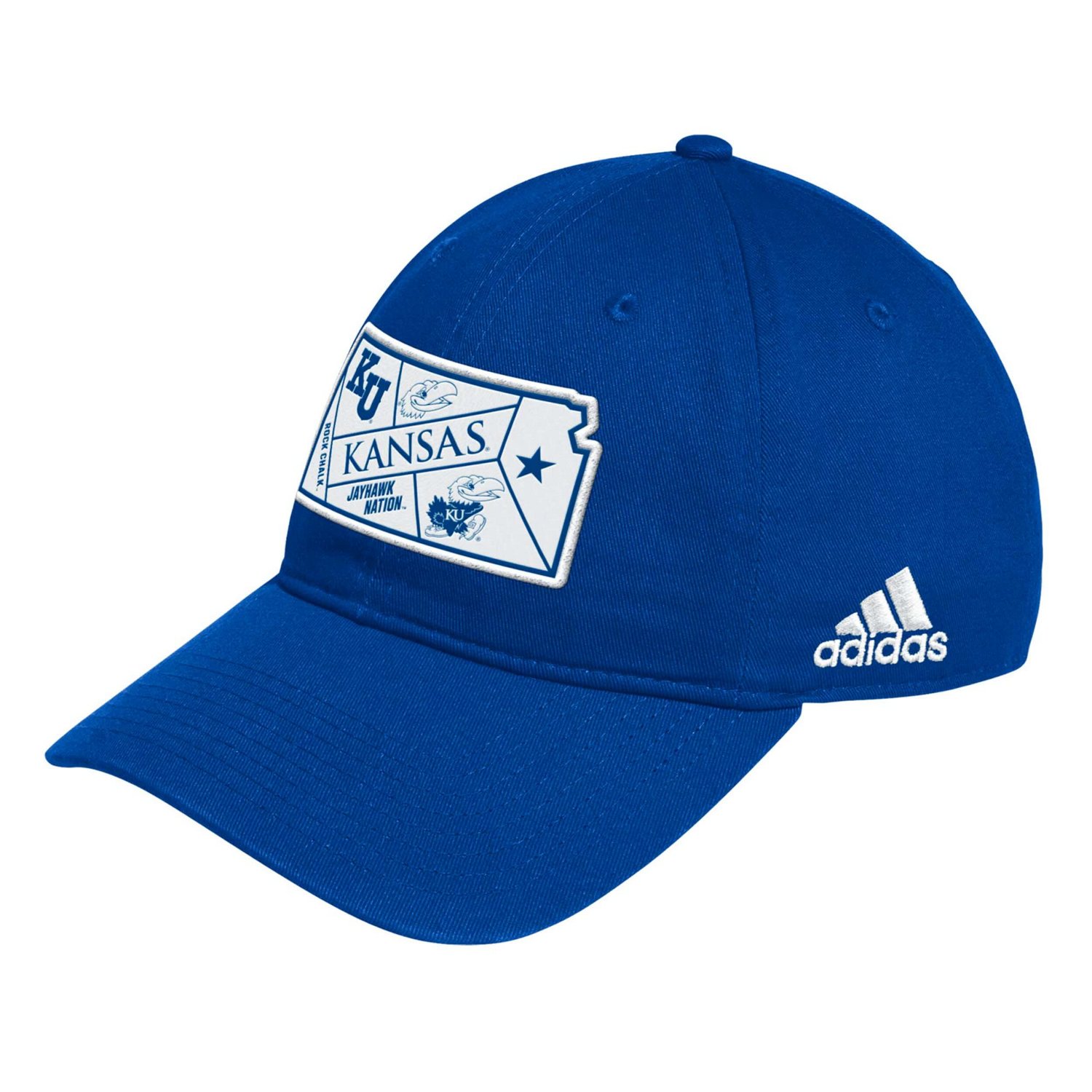 adidas Kansas Jayhawks State Slouch Adjustable Hat | Academy