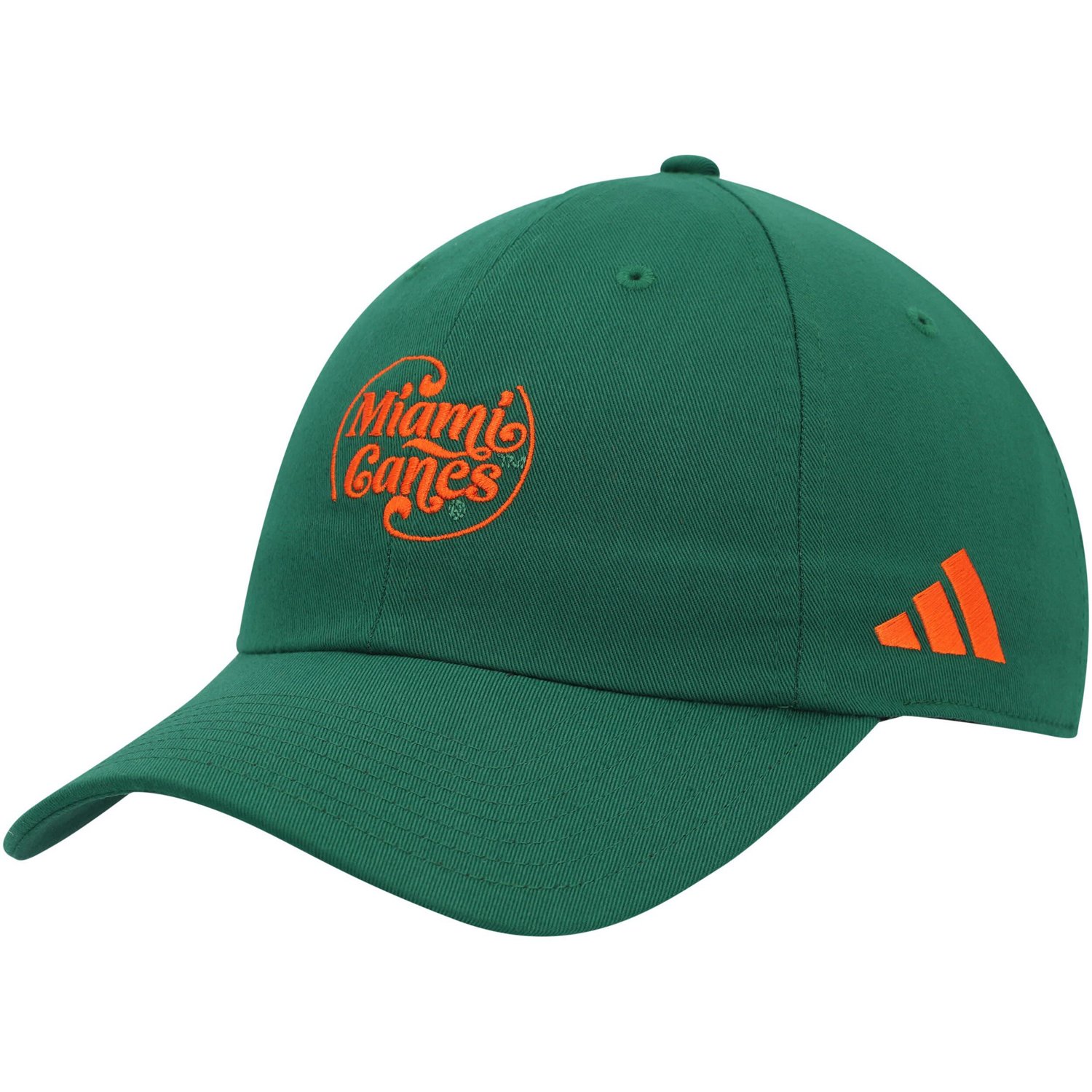 adidas Miami Hurricanes Slouch Adjustable Hat | Academy