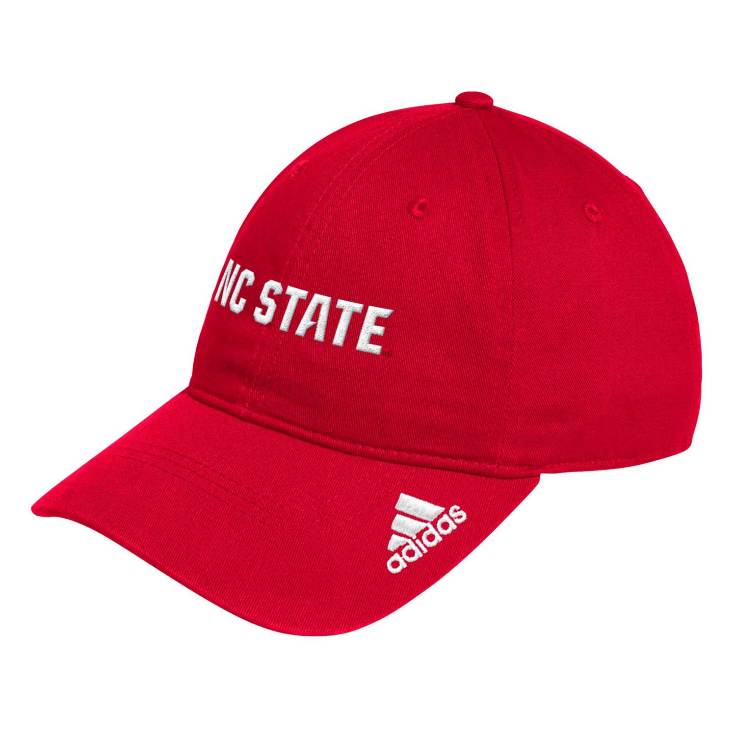 adidas NC State Wolfpack Locker Room Wordmark Slouch Adjustable Hat ...