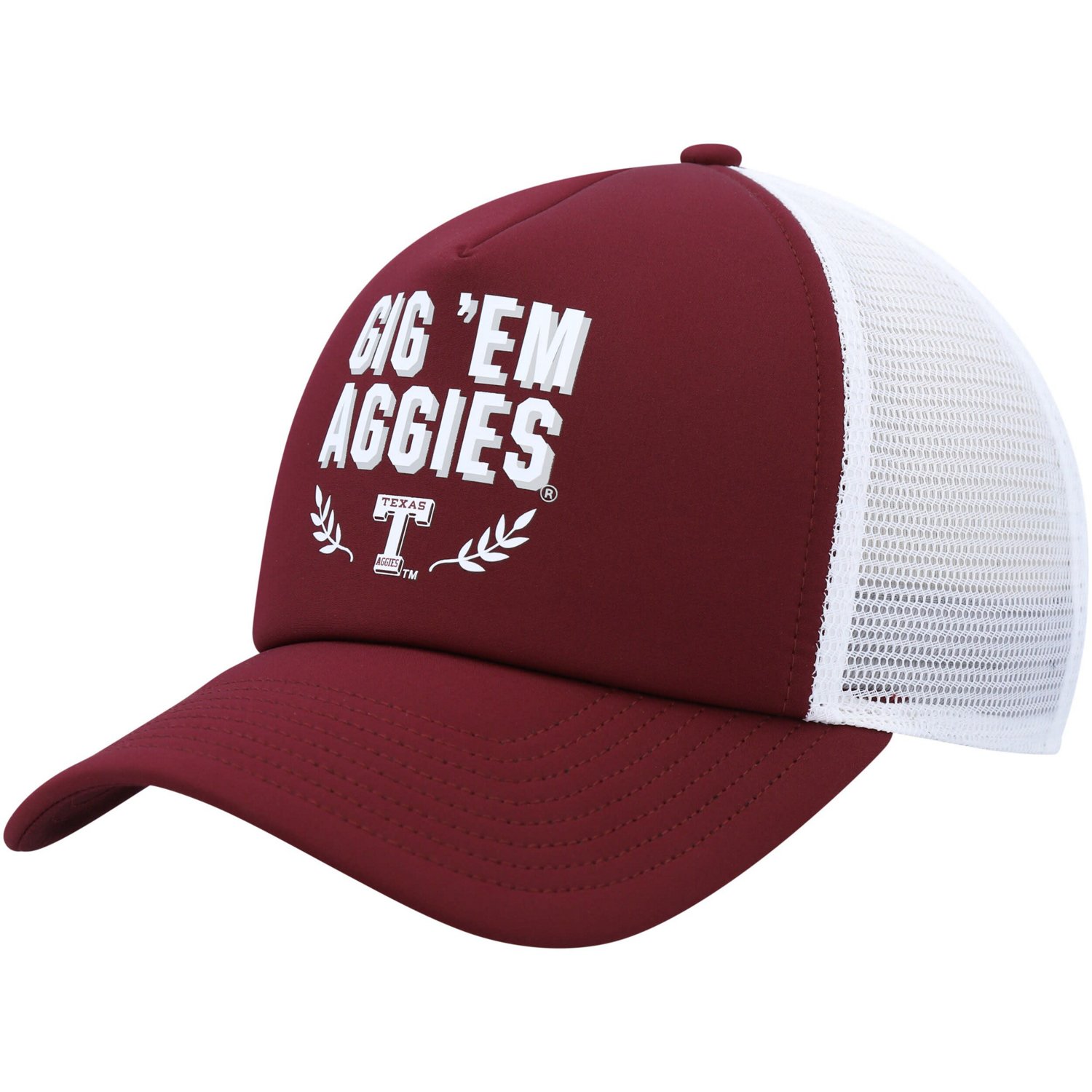 adidas Texas AM Aggies Phrase Foam Front Trucker Adjustable Hat | Academy