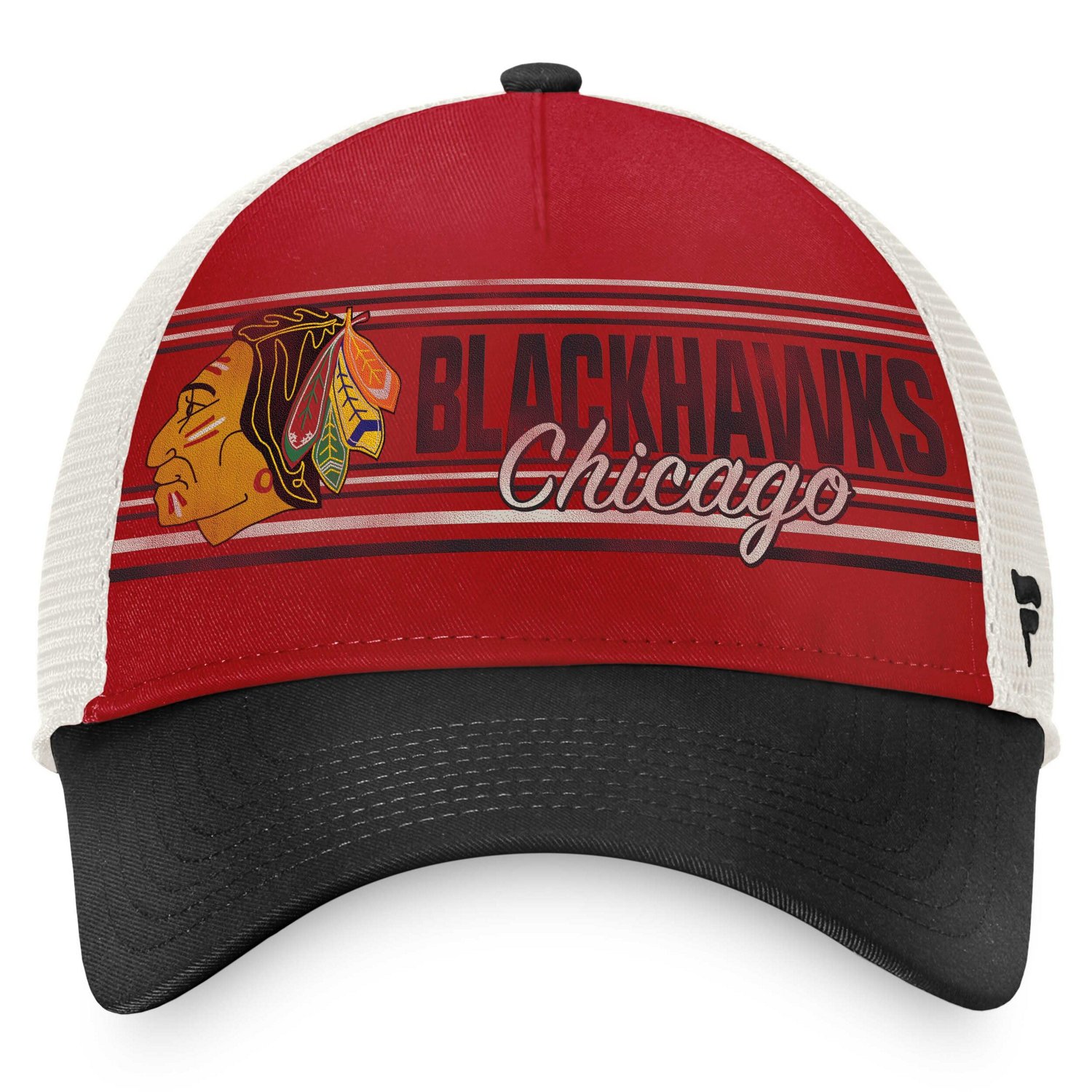 Fanatics Branded /Black Chicago Blackhawks True Classic Retro Trucker ...