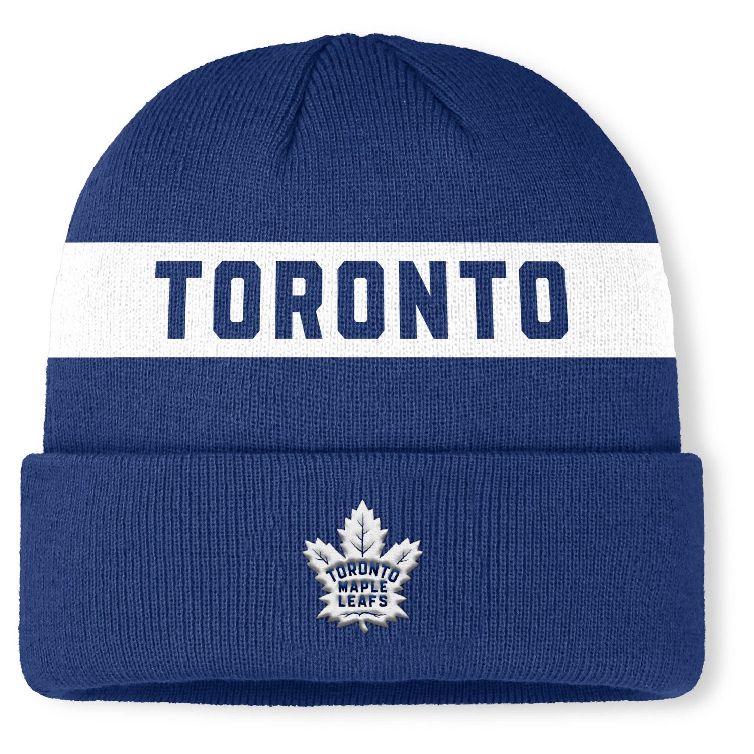 Fanatics Toronto Maple Leafs Authentic Pro Rink Cuffed Knit Hat | Academy