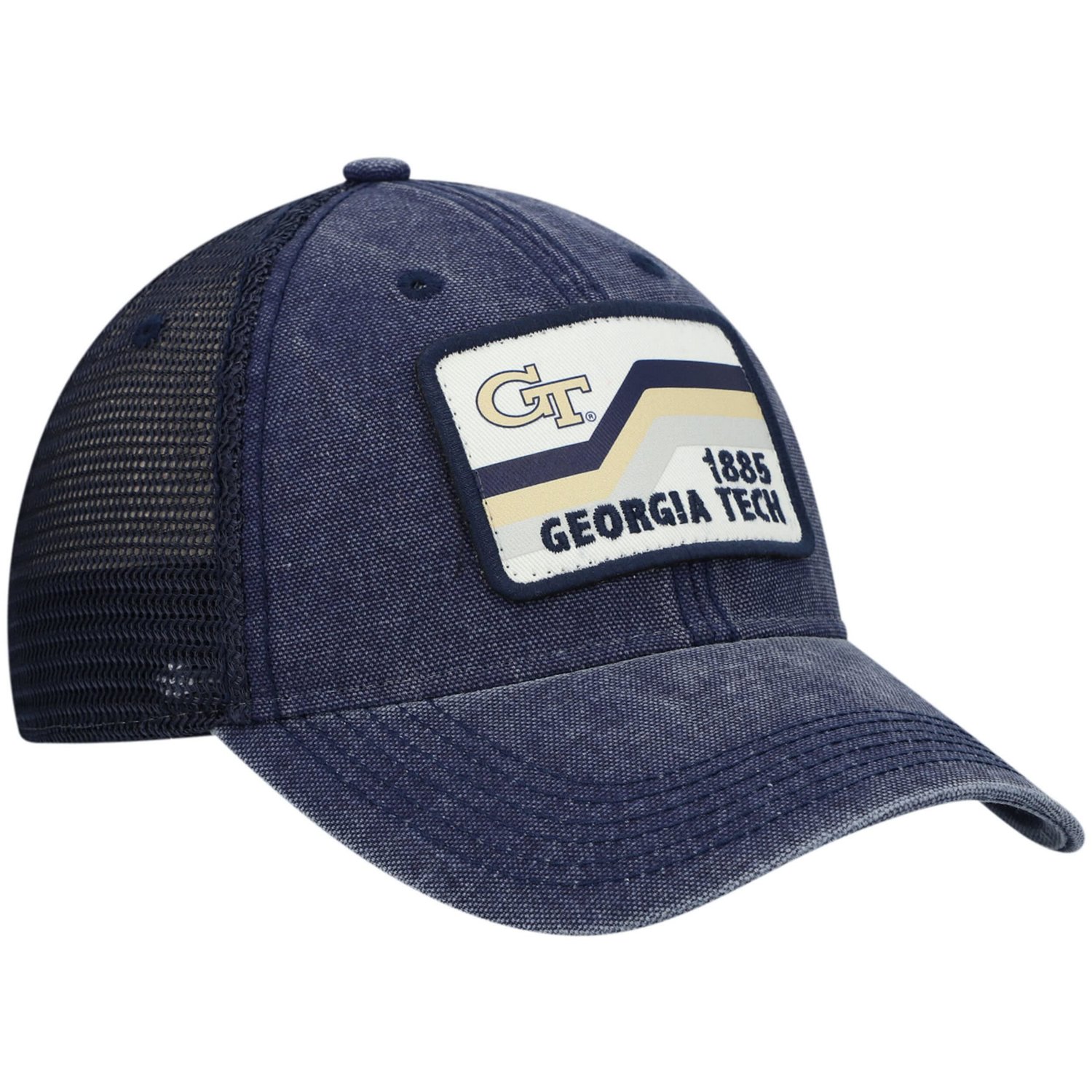 Georgia Tech Yellow Jackets Sun Bars Dashboard Trucker Snapback Hat | Academy
