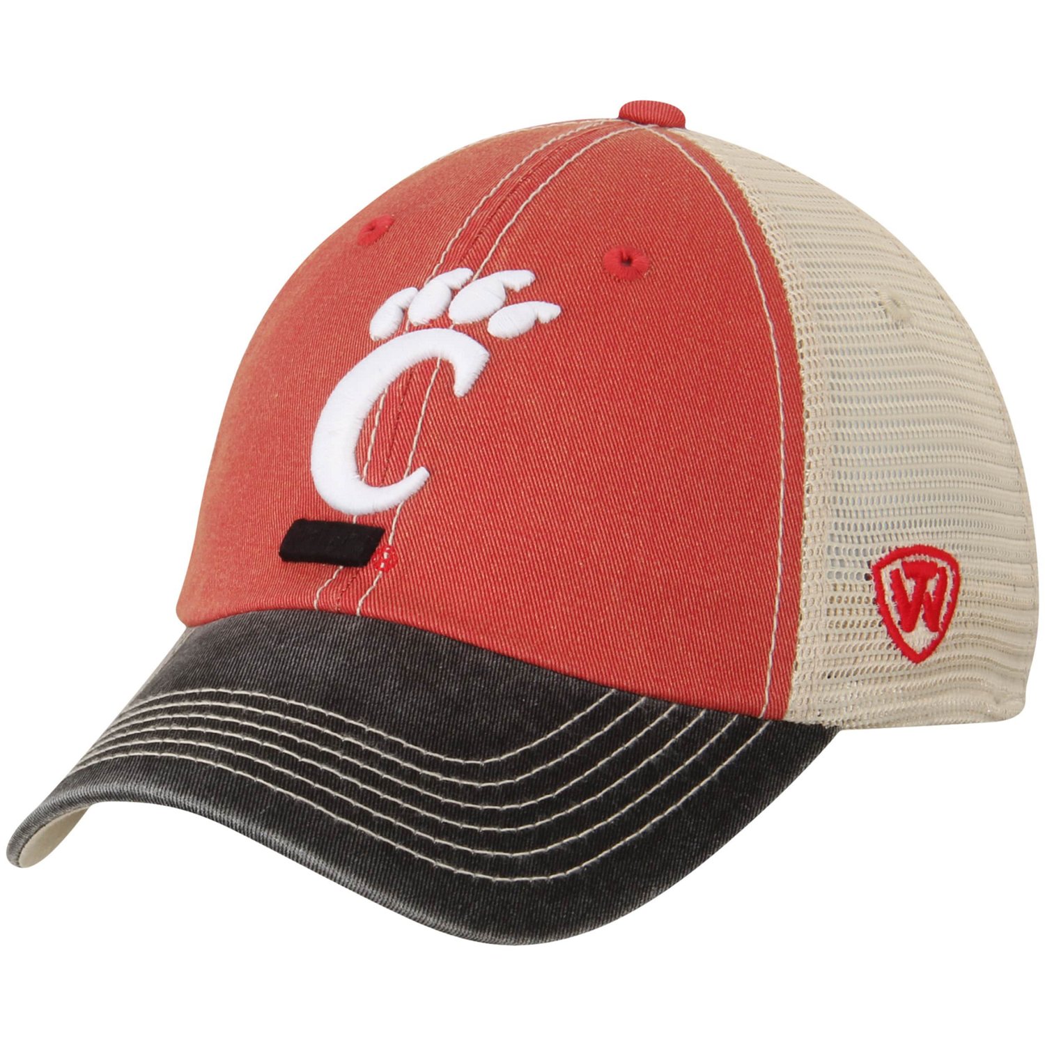 Mens /Black Cincinnati Bearcats Top of the World Offroad Trucker ...