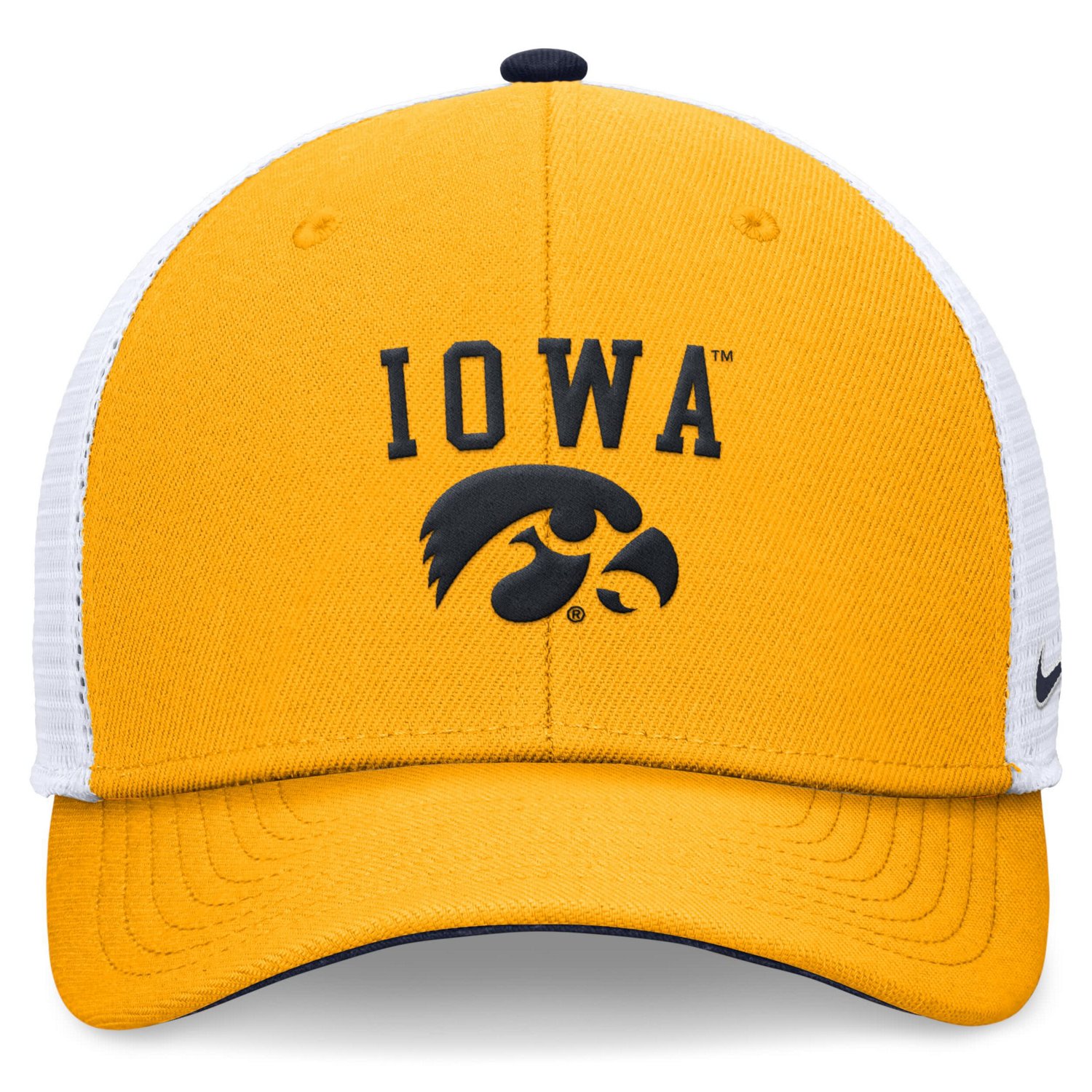 Men's Nike Iowa Hawkeyes Letter Logo Trucker Adjustable Hat | Academy