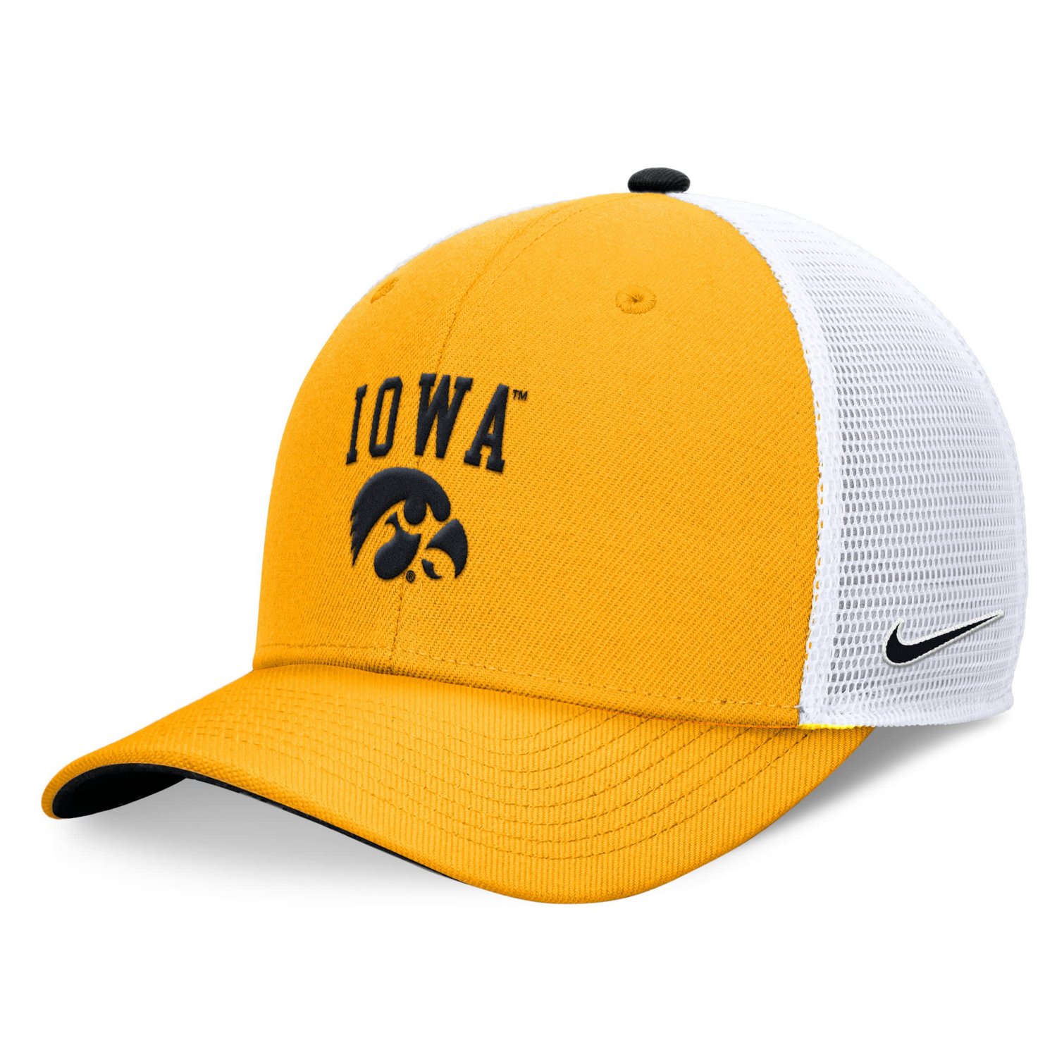 Men's Nike Iowa Hawkeyes Letter Logo Trucker Adjustable Hat | Academy
