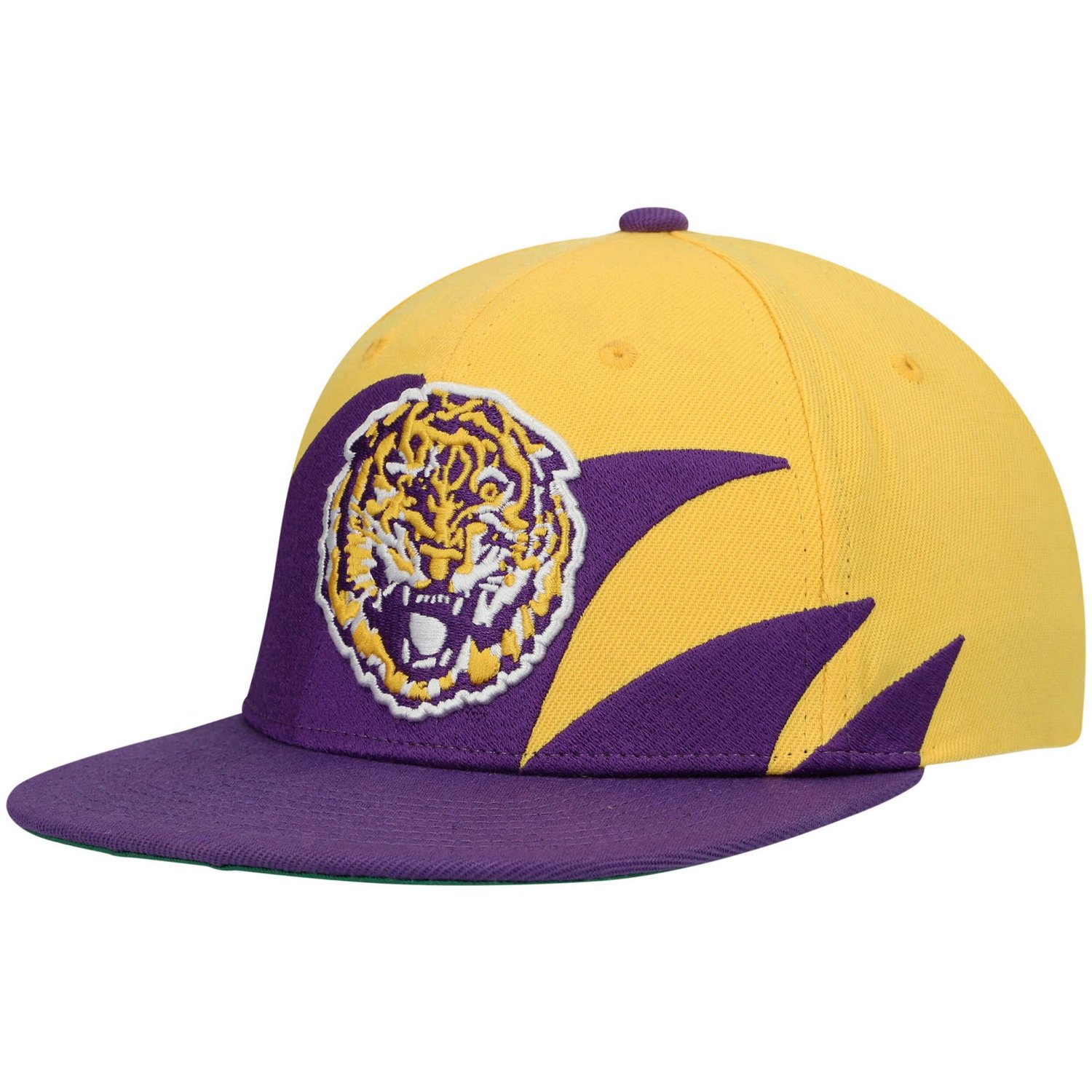 Mitchell Ness /Gold LSU Tigers Sharktooth Snapback Hat | Academy