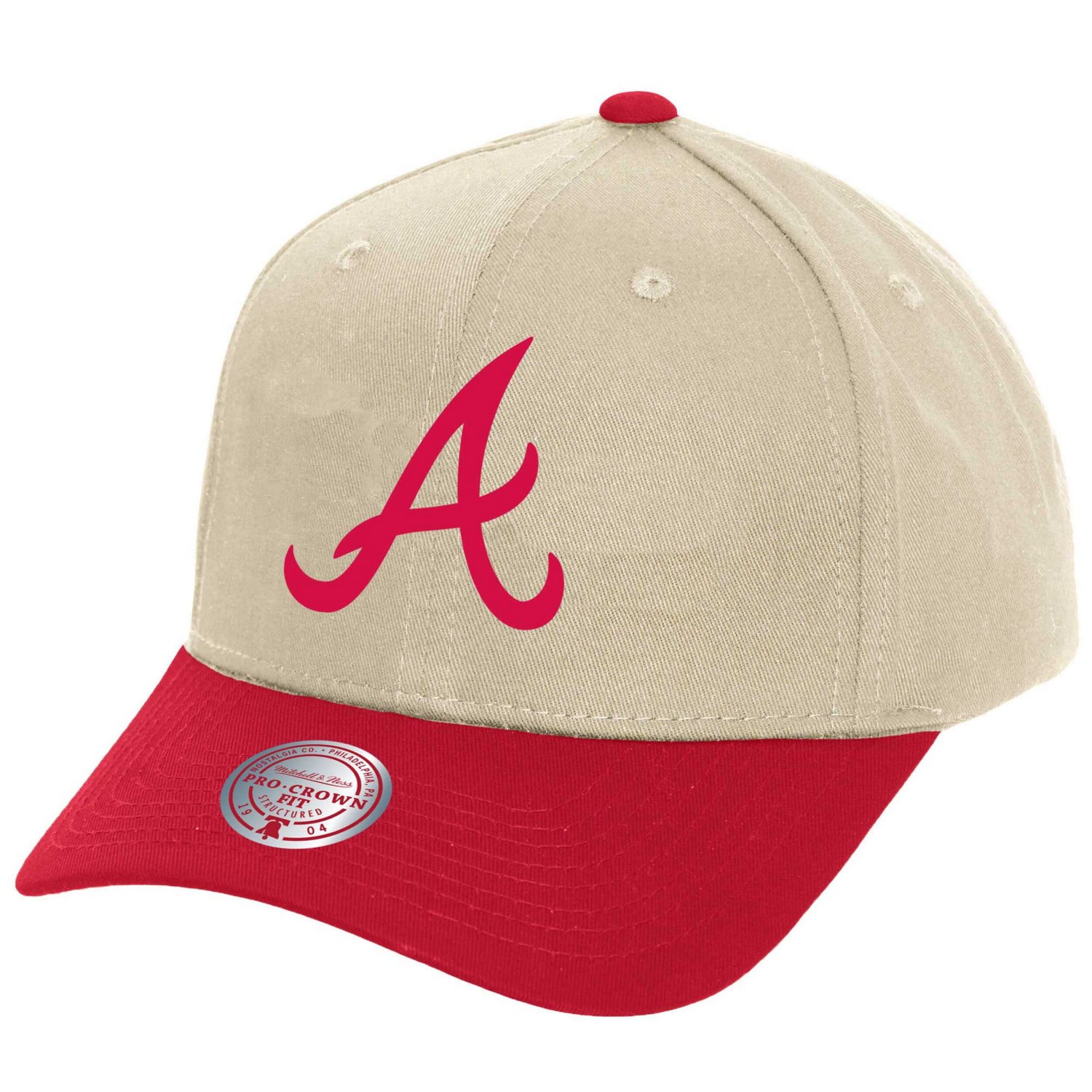 Mitchell Ness Atlanta Braves Pro Crown Adjustable Hat | Academy