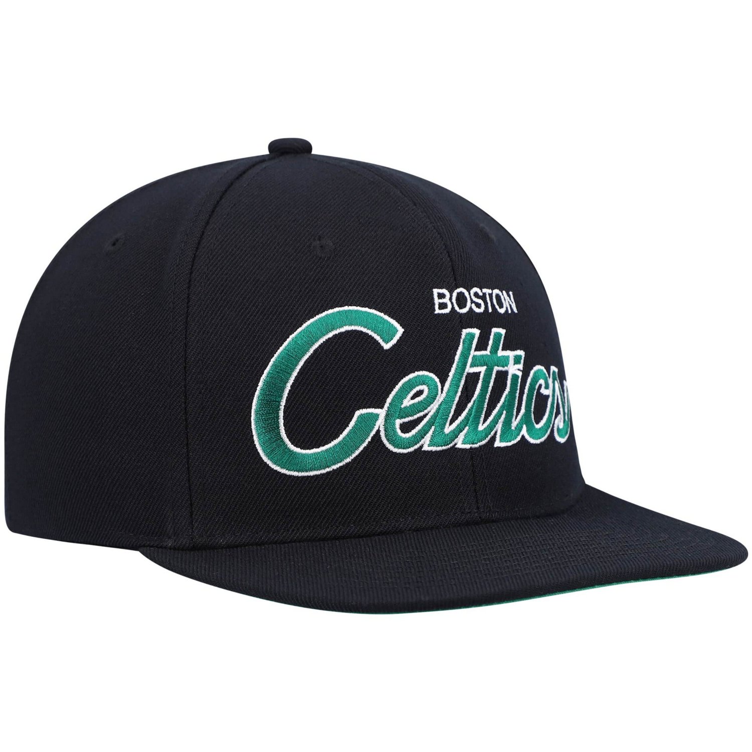 Mitchell Ness Boston Celtics Hardwood Classics Script 20 Snapback Hat ...
