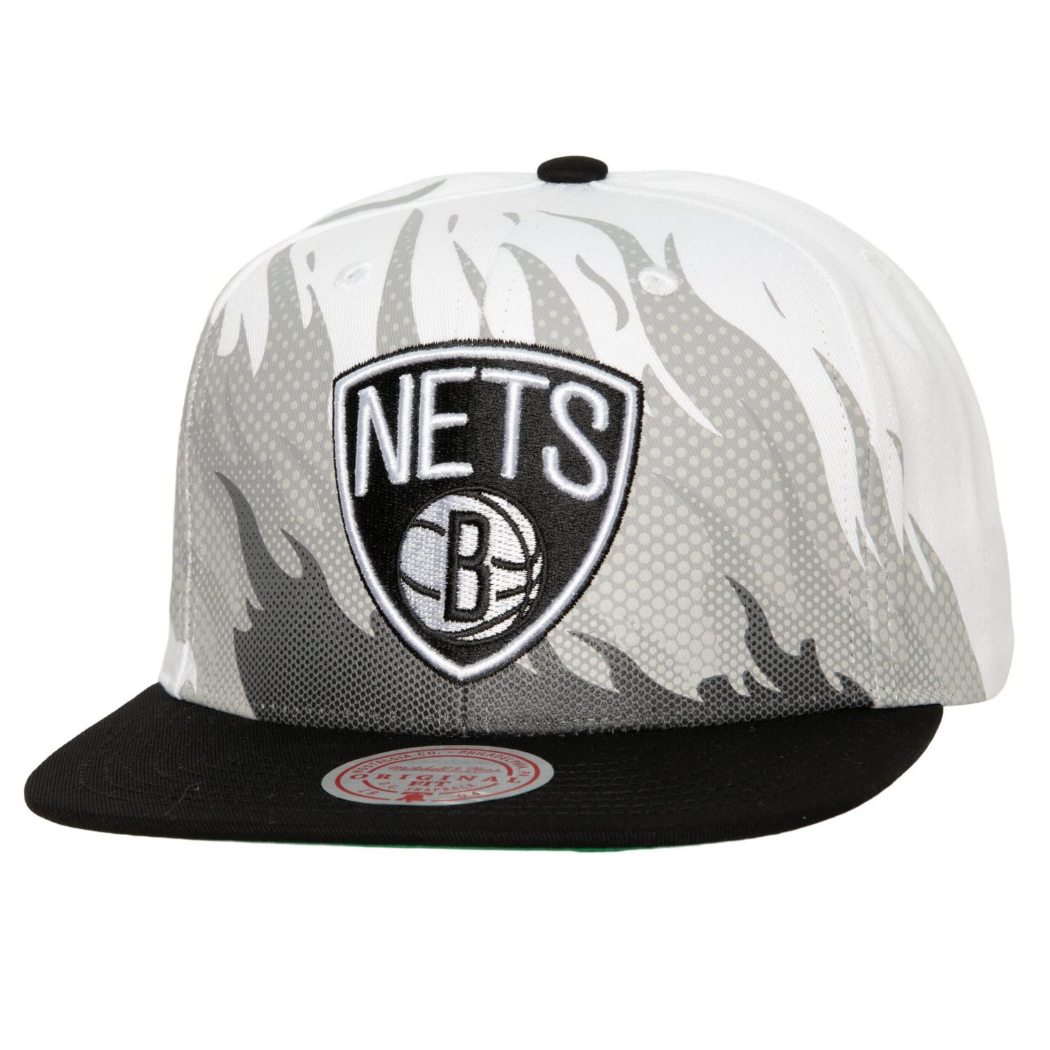 Mitchell Ness Brooklyn Nets Hot Fire Snapback Hat | Academy