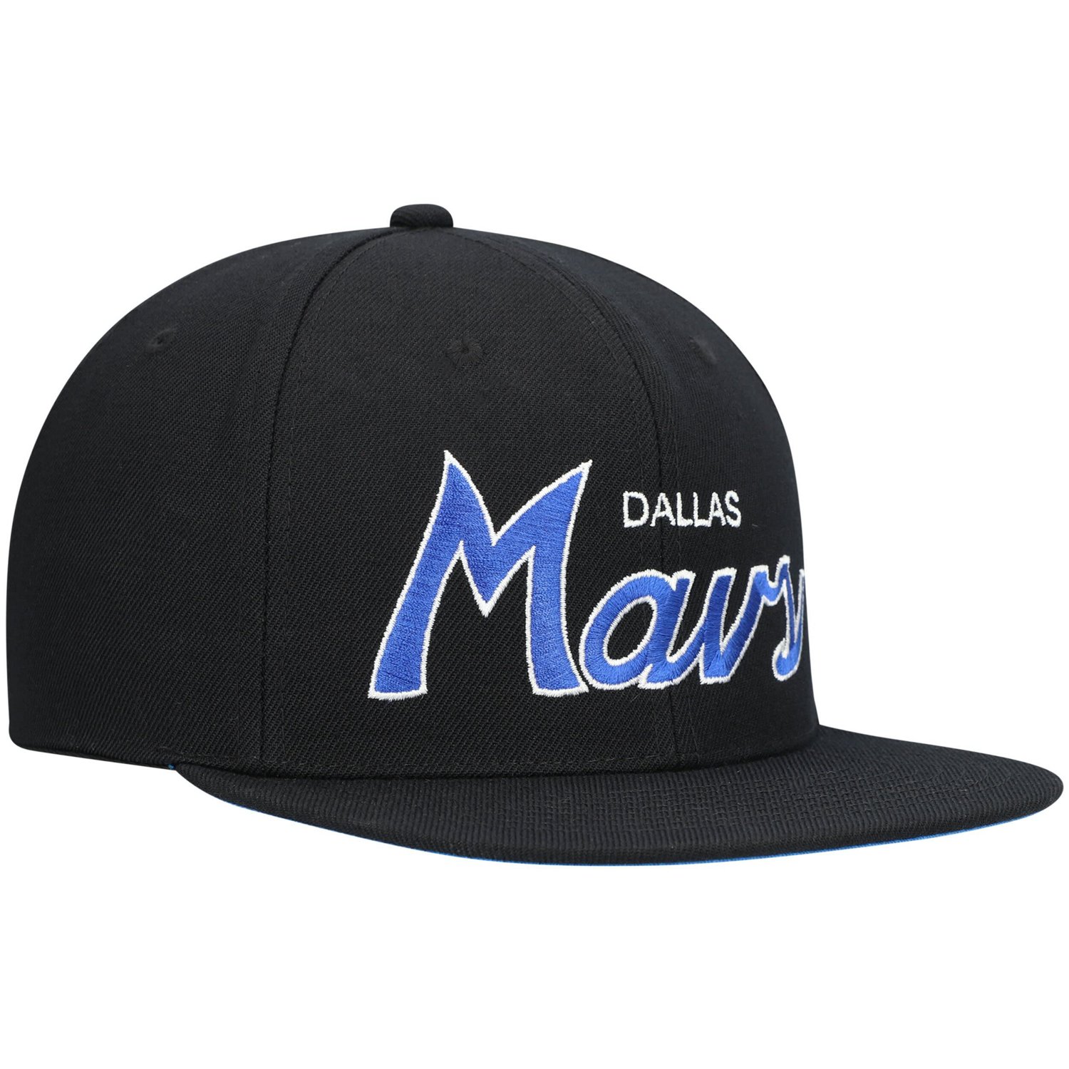Mitchell Ness Dallas Mavericks Hardwood Classics Script 20 Snapback Hat ...