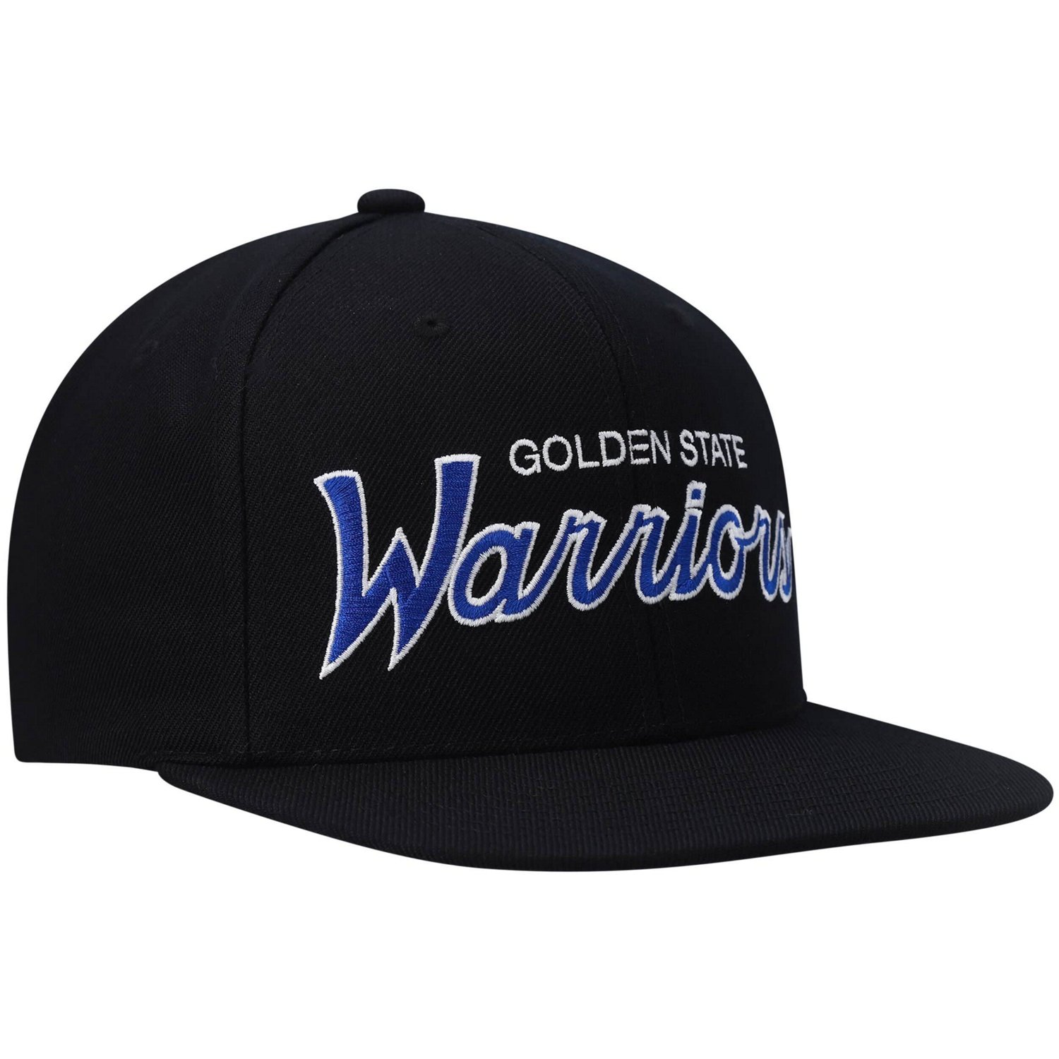 Mitchell Ness Golden State Warriors Hardwood Classics Script 20 Snapback Hat | Academy