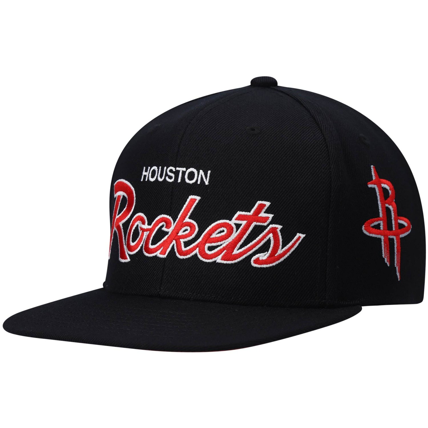 Mitchell Ness Houston Rockets Hardwood Classics Script 20 Snapback Hat ...