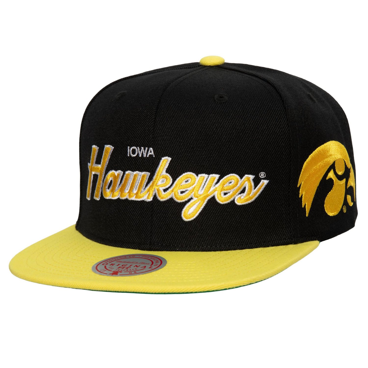 Mitchell Ness Iowa Hawkeyes Team Script 20 Snapback Hat | Academy