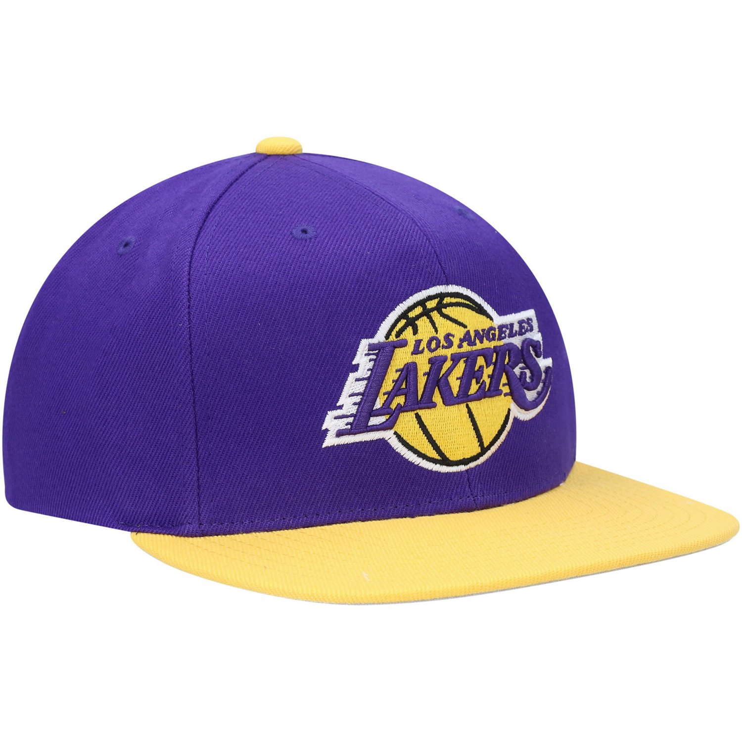 Mitchell Ness Los Angeles Lakers Area Code Snapback Hat | Academy