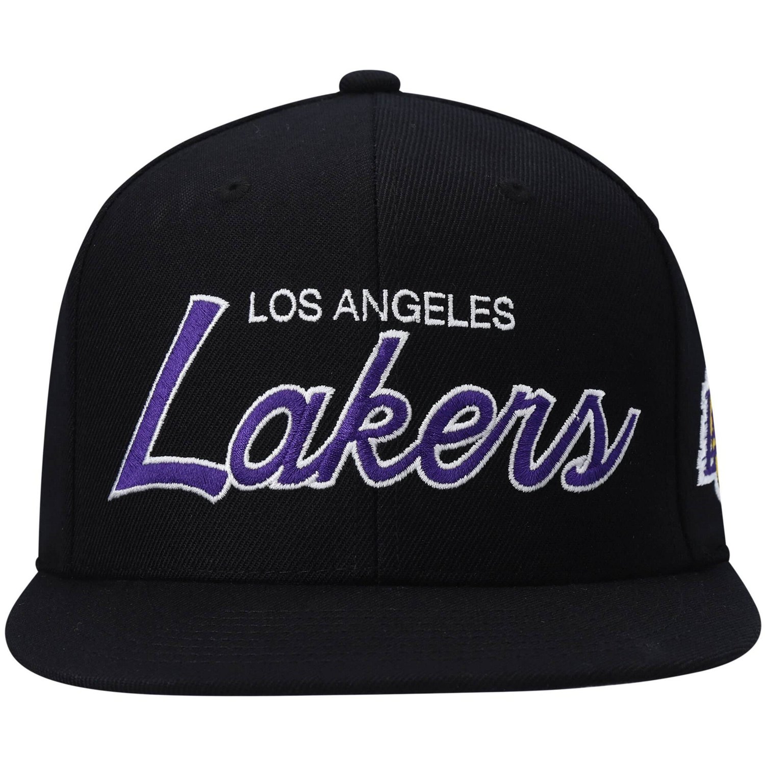Mitchell Ness Los Angeles Lakers Hardwood Classics Script 20 Snapback ...