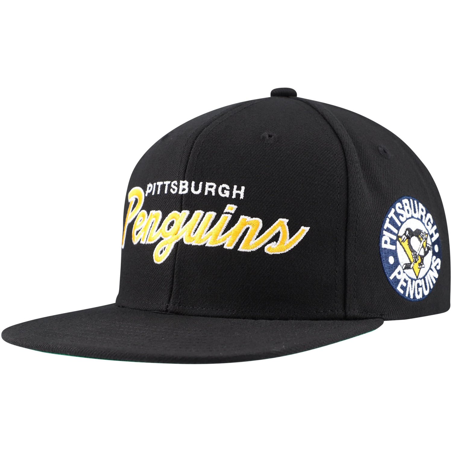 Mitchell Ness Pittsburgh Penguins Core Team Script 20 Snapback Hat ...