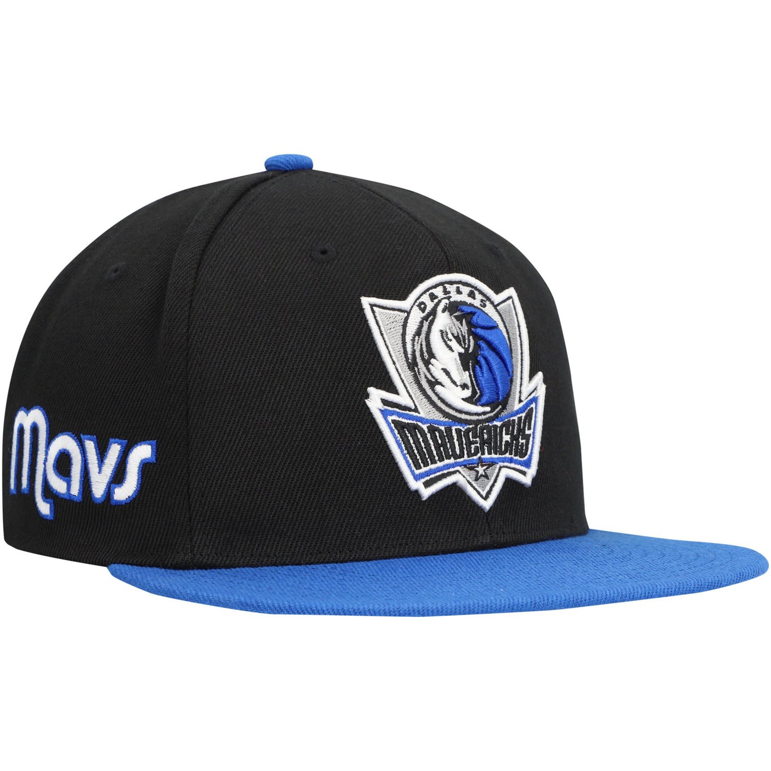 Mitchell Ness /Royal Dallas Mavericks Side Core 20 Snapback Hat | Academy