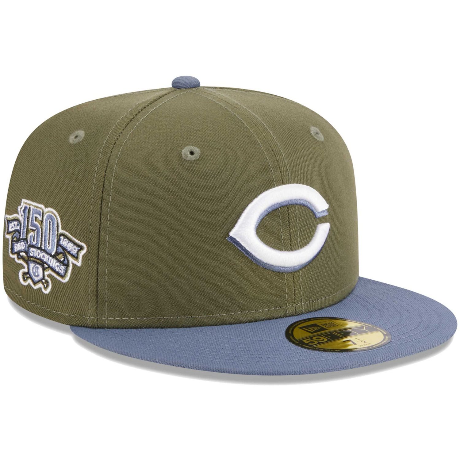 New Era /Blue Cincinnati Reds 59FIFTY Fitted Hat | Academy