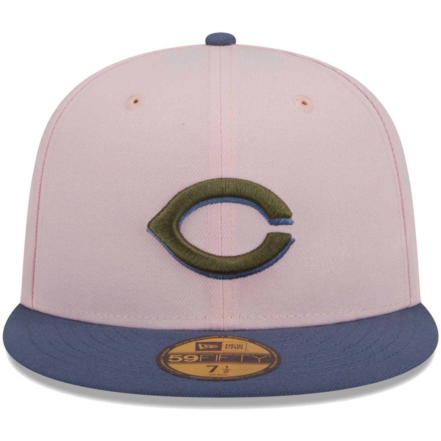 New Era /Blue Cincinnati Reds Olive Undervisor 59FIFTY Fitted Hat | Academy