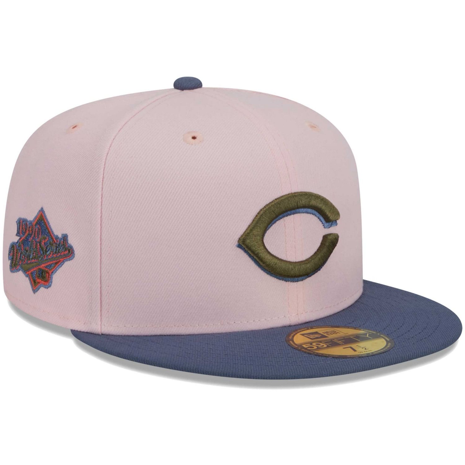 New Era /Blue Cincinnati Reds Olive Undervisor 59FIFTY Fitted Hat | Academy