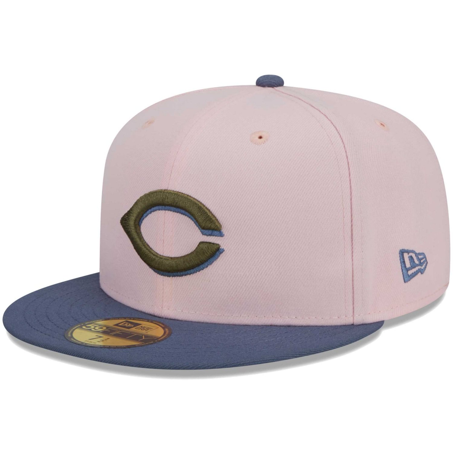 New Era /Blue Cincinnati Reds Olive Undervisor 59FIFTY Fitted Hat | Academy