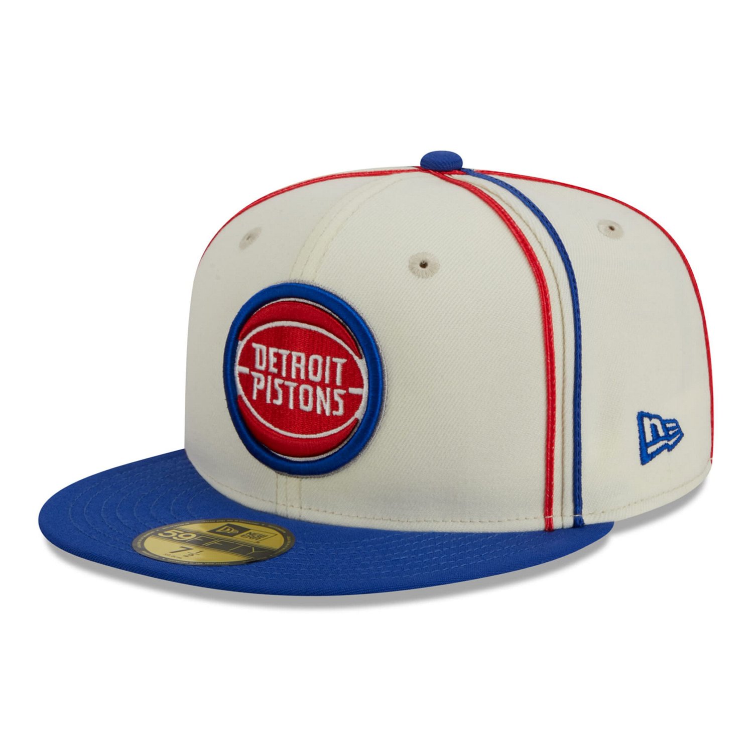 New Era /Blue Detroit Pistons Piping 2-Tone 59FIFTY Fitted Hat | Academy