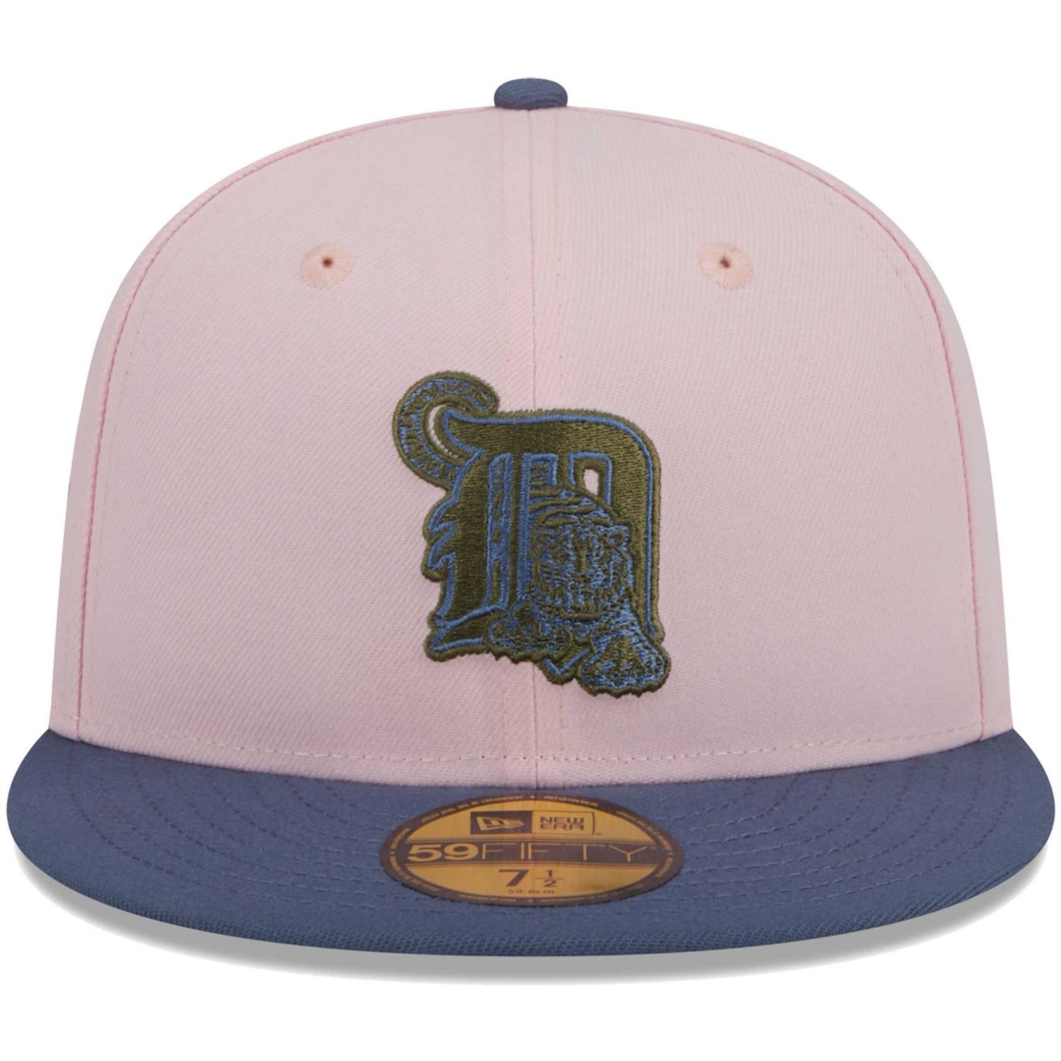 New Era Blue Detroit Tigers Olive Undervisor 59fifty Fitted Hat Academy