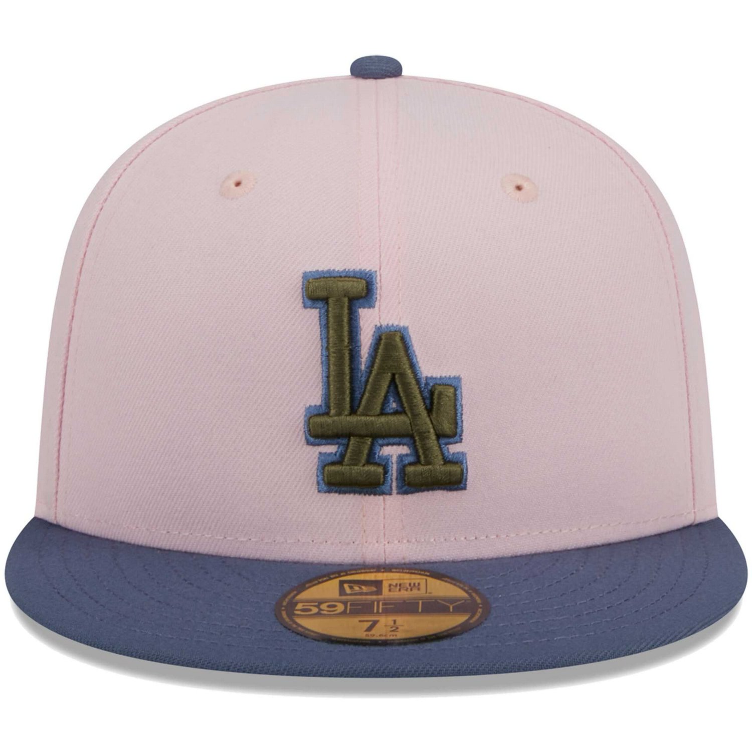 New Era /Blue Los Angeles Dodgers Olive Undervisor 59FIFTY Fitted Hat ...