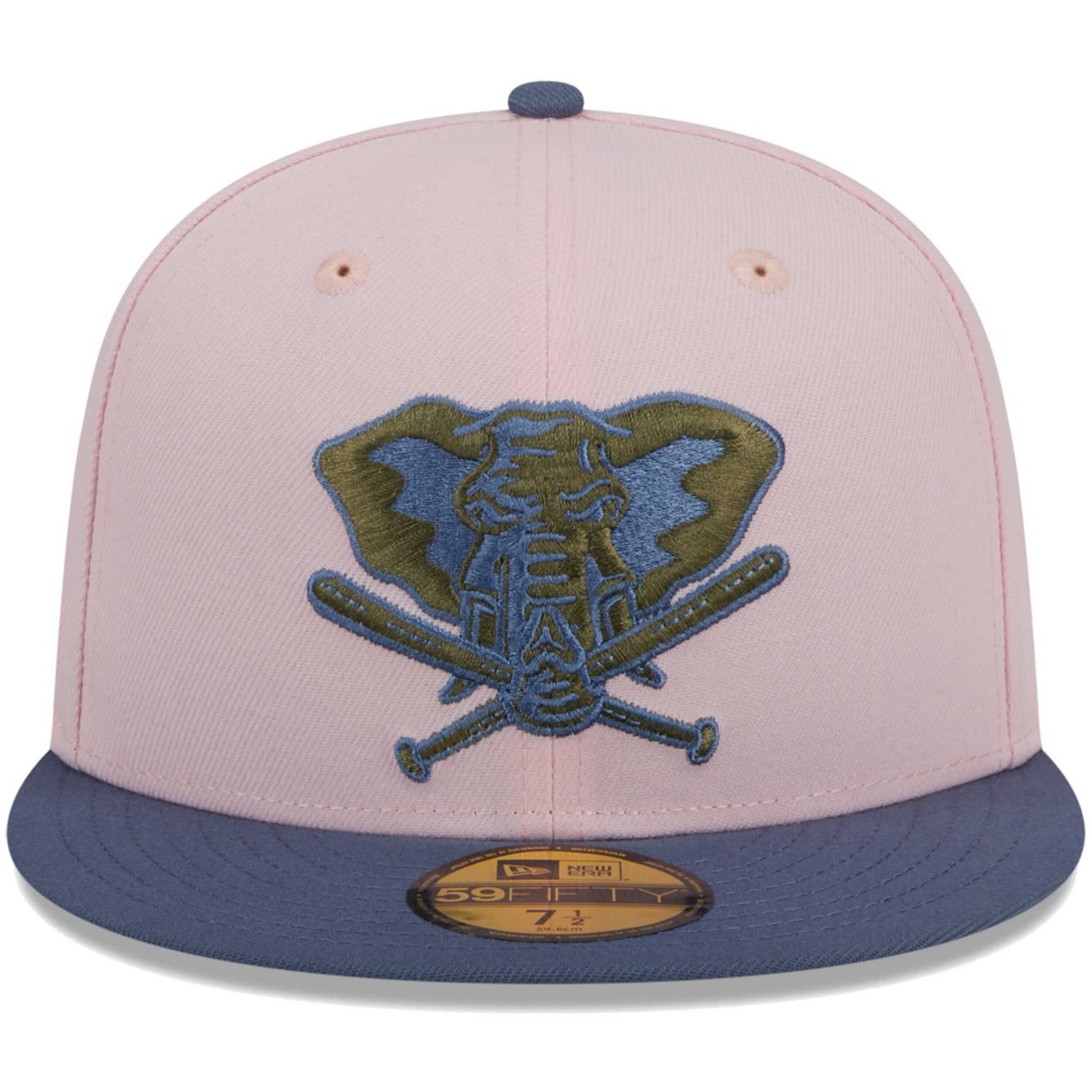 New Era /Blue Oakland Athletics Olive Undervisor 59FIFTY Fitted Hat ...