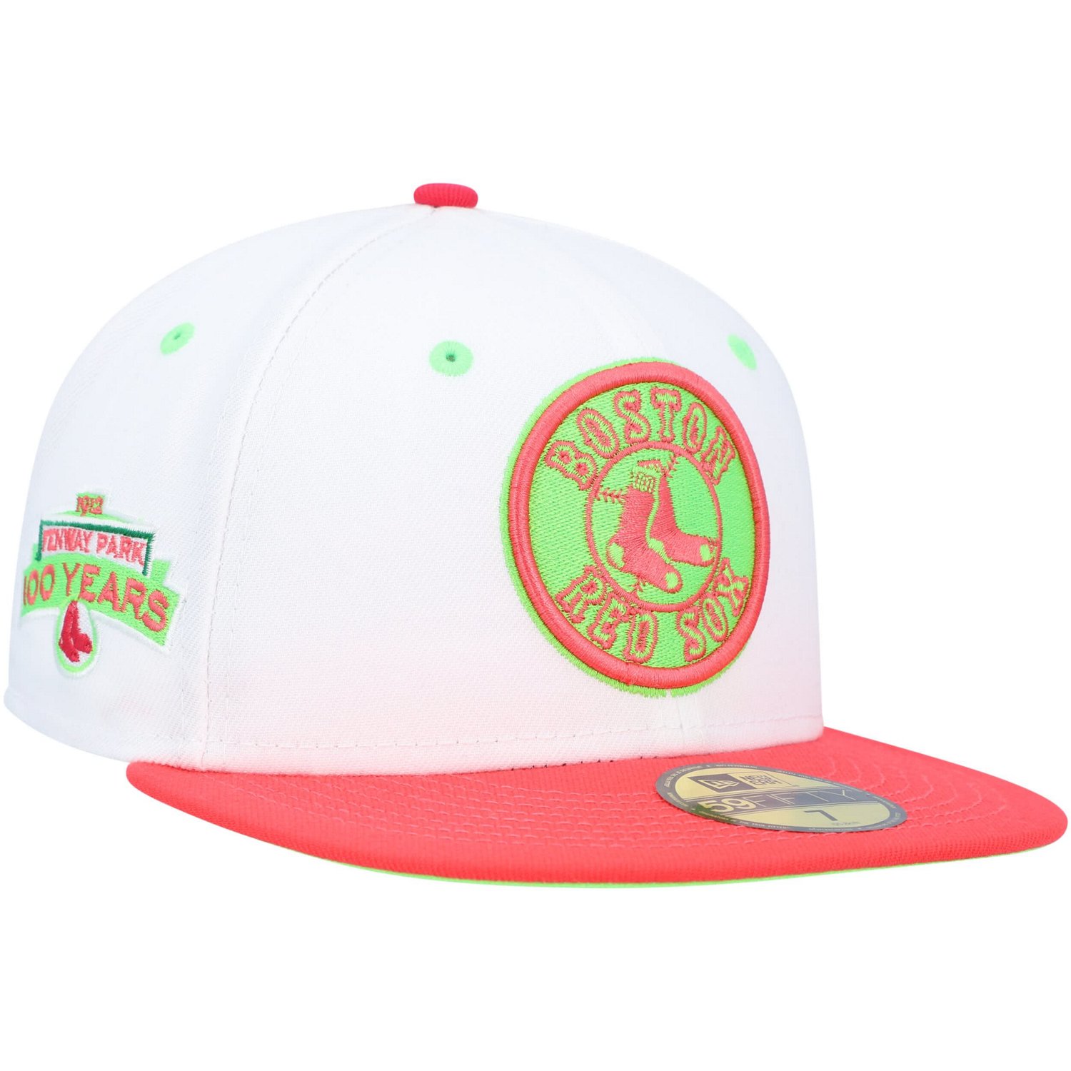 New Era /Coral Boston Red Sox Fenway Park 100th Anniversary Strawberry ...