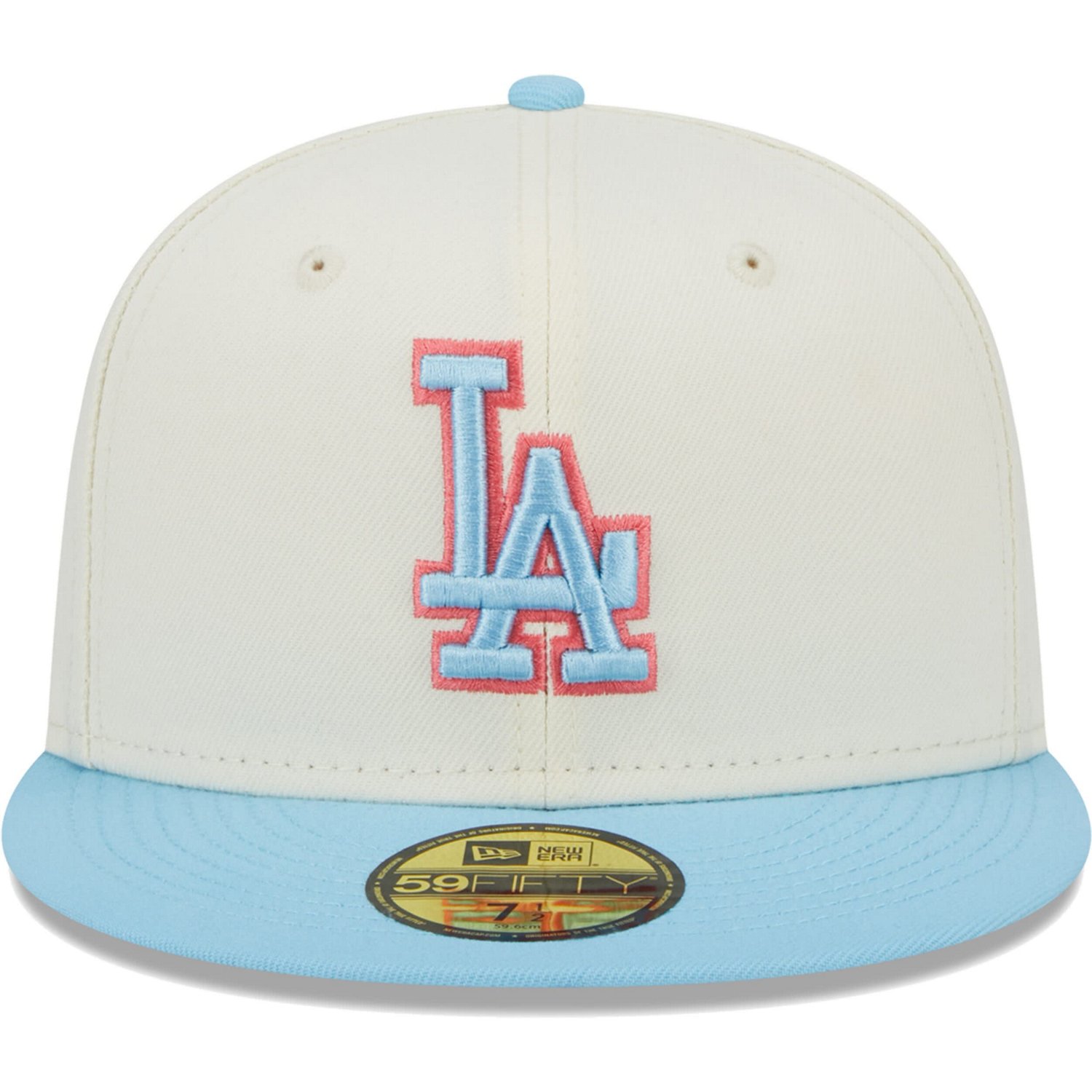 New Era /Light Blue Los Angeles Dodgers Spring Color Two-Tone 59FIFTY ...