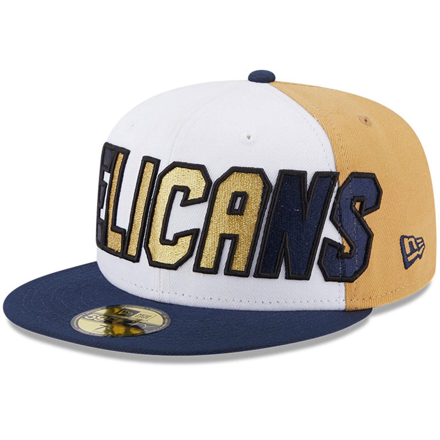 New Era Navy New Orleans Pelicans Back Half 9fifty Fitted Hat Academy