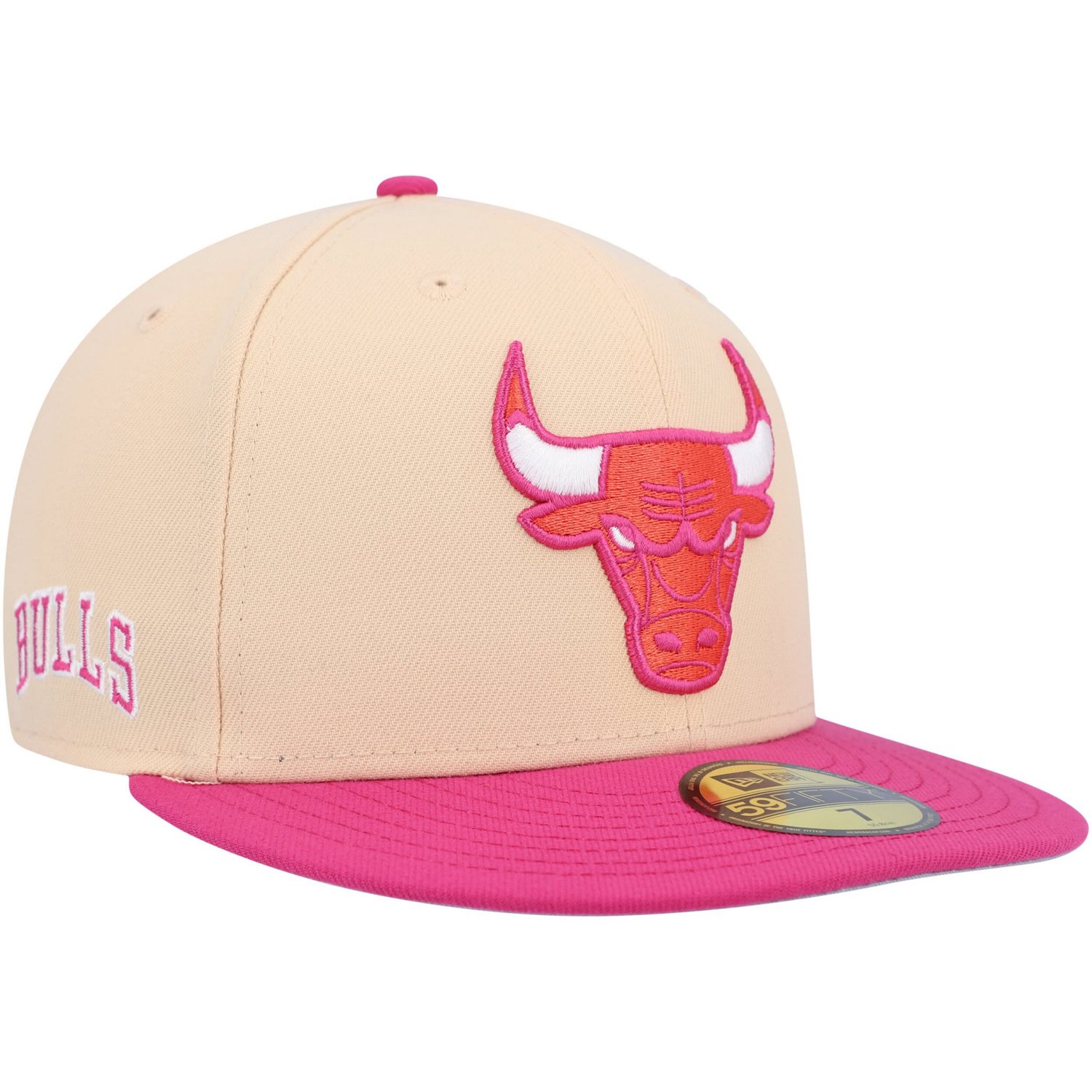 New Era /Pink Chicago Bulls Passion Mango 59FIFTY Fitted Hat | Academy