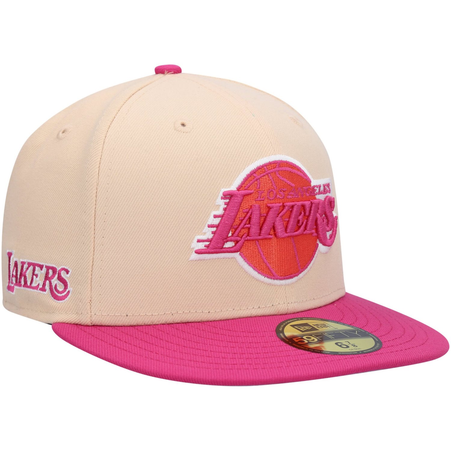 New Era /Pink Los Angeles Lakers Passion Mango 59FIFTY Fitted Hat | Academy