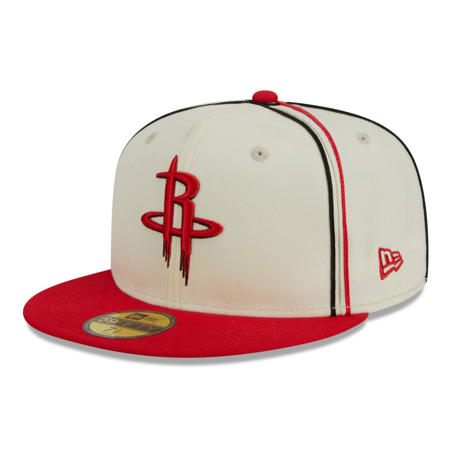 New Era /Red Houston Rockets Piping 2-Tone 59FIFTY Fitted Hat | Academy