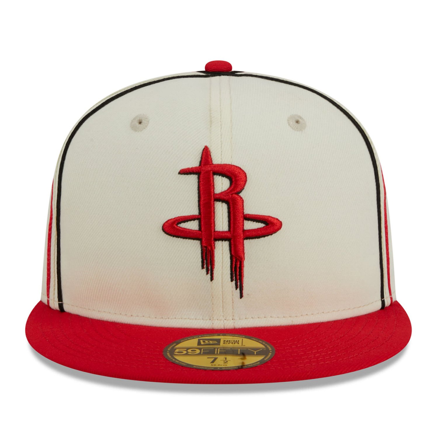 New Era /Red Houston Rockets Piping 2-Tone 59FIFTY Fitted Hat | Academy