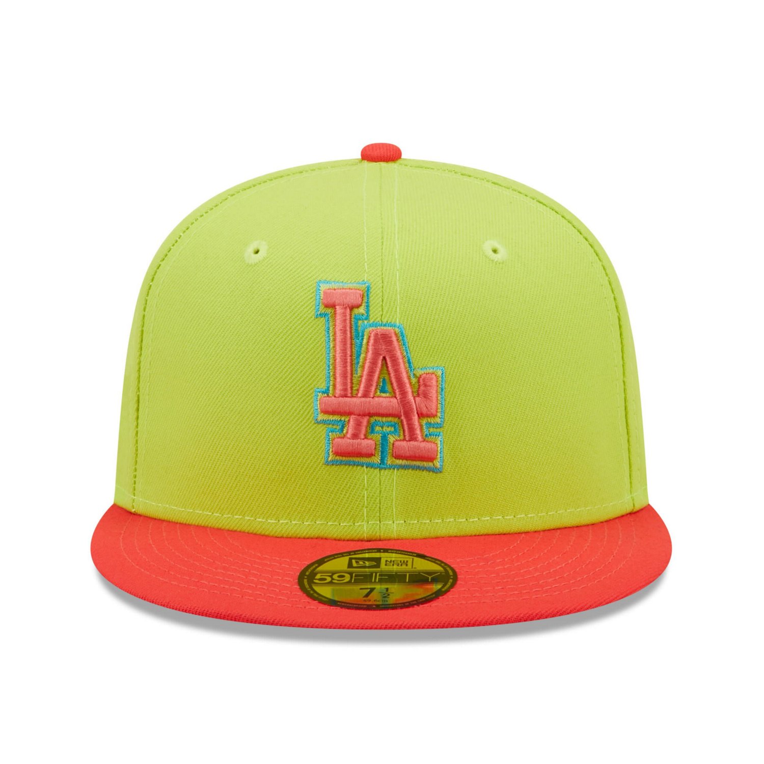 New Era /Red Los Angeles Dodgers Cyber Highlighter 59FIFTY Fitted Hat ...