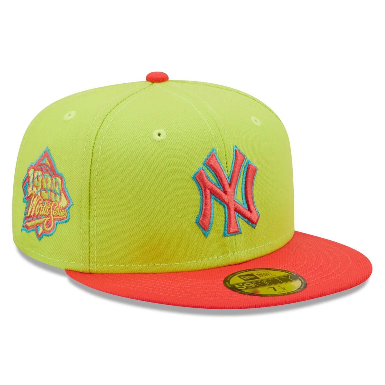 New Era /Red New York Yankees Cyber Highlighter 59FIFTY Fitted Hat ...