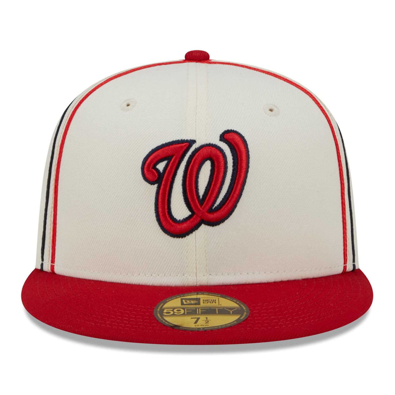 New Era /Red Washington Nationals Chrome Sutash 59FIFTY Fitted Hat ...
