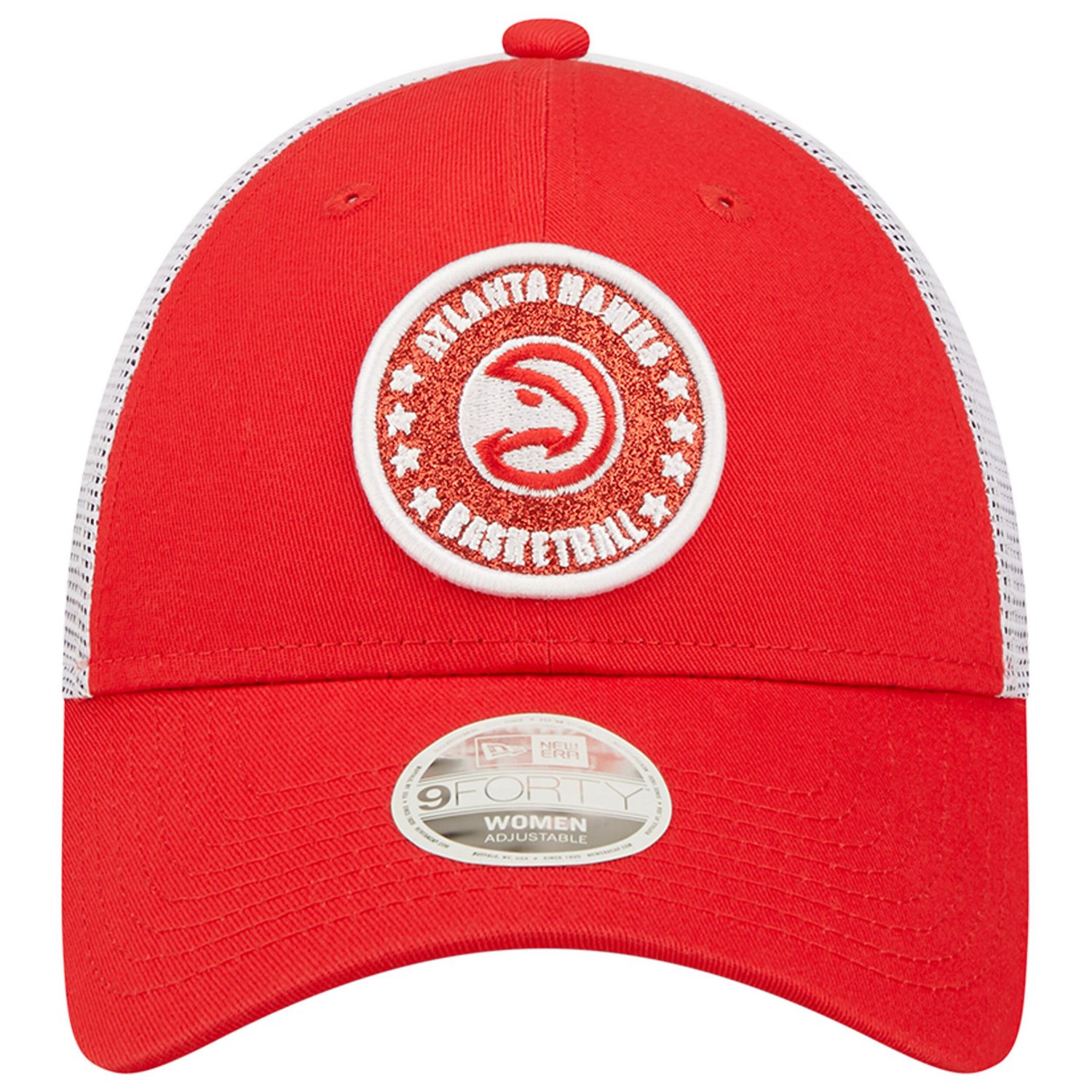 New Era /White Atlanta Hawks Glitter Patch 9FORTY Snapback Hat | Academy