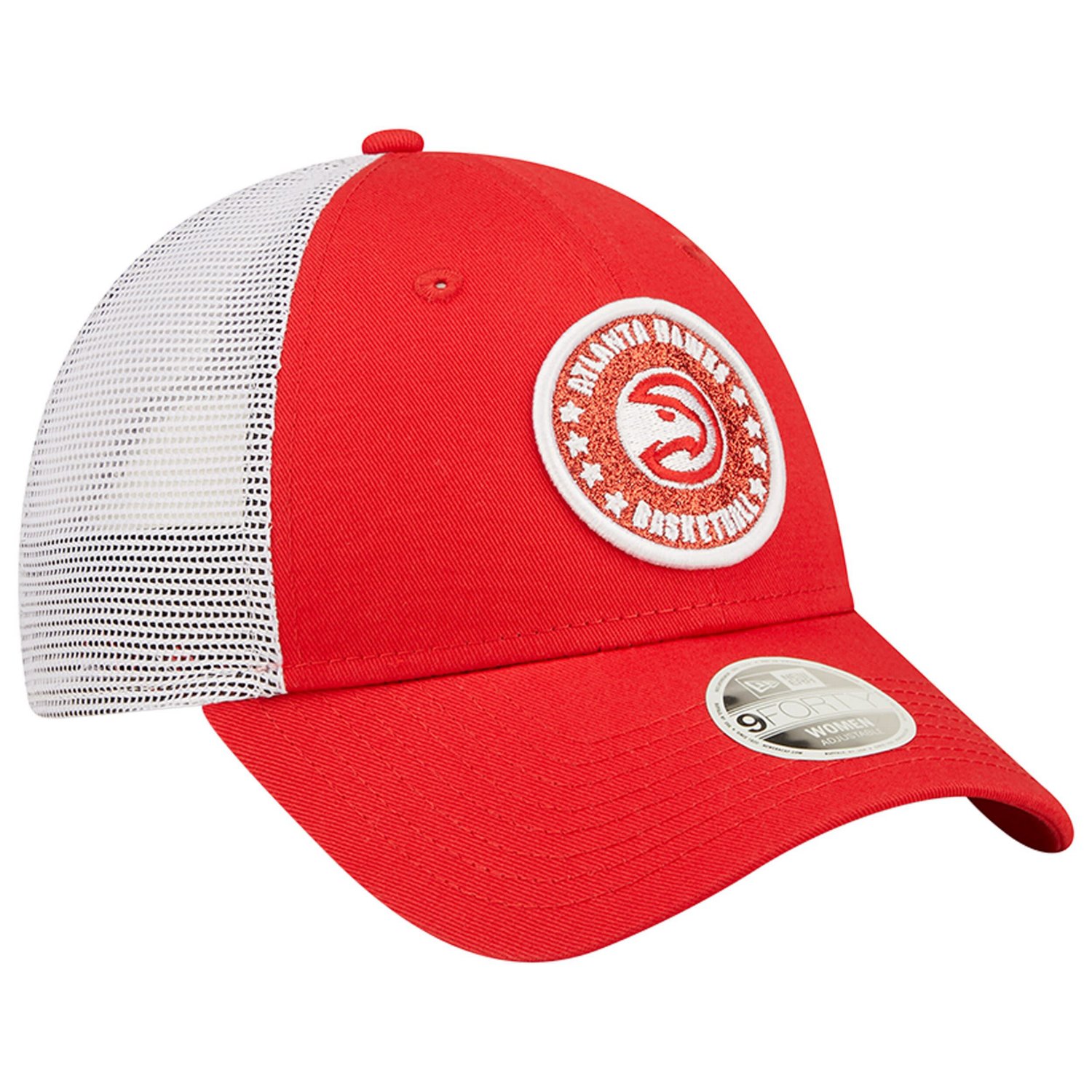 New Era /White Atlanta Hawks Glitter Patch 9FORTY Snapback Hat | Academy
